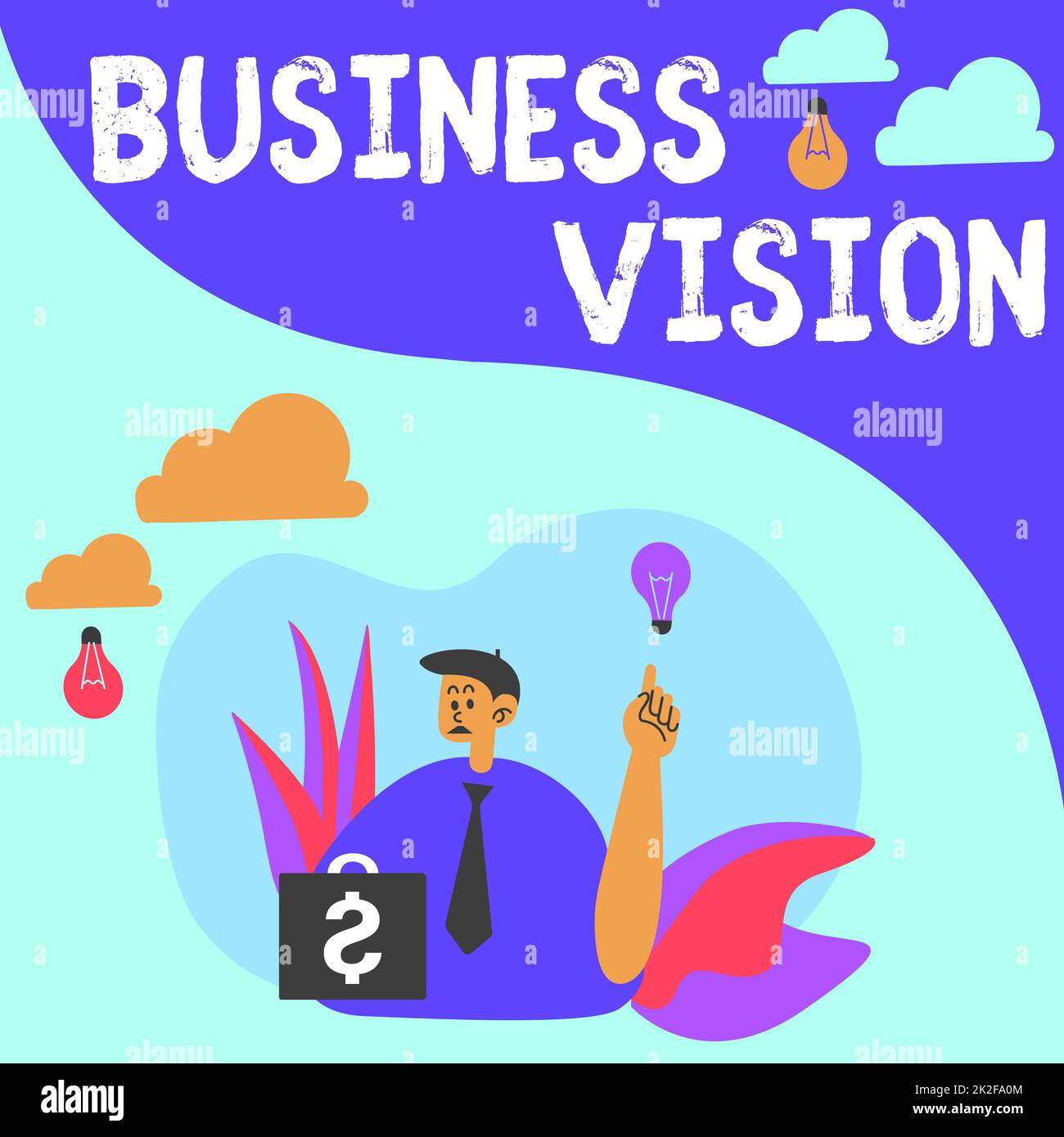 Texte illustrant la vision de l'entreprise inspiration. Photo ...