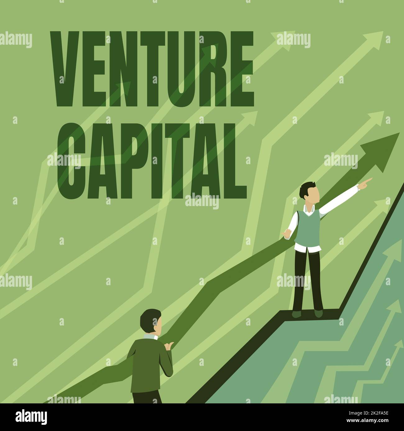 Affiche textuelle montrant Venture Capital. Business idée Capital de ...