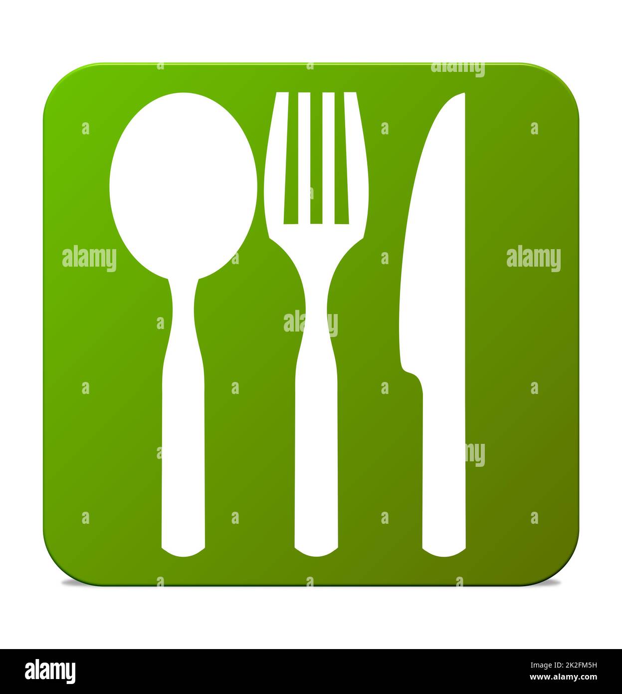 Signe de restaurant avec couverts Banque de photographies et d’images à ...