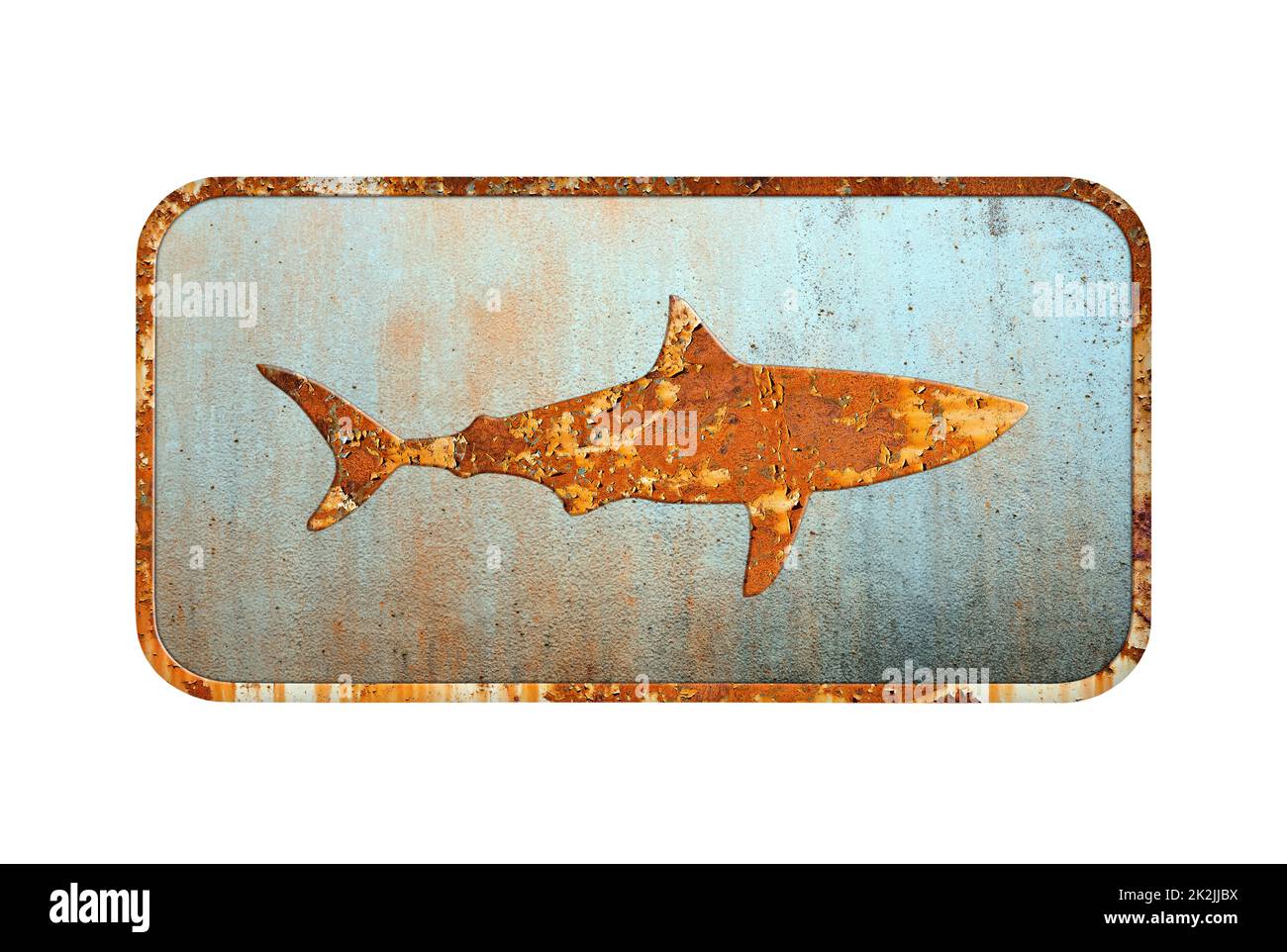 Panneau d'avertissement de requin Banque de photographies et d’images à ...