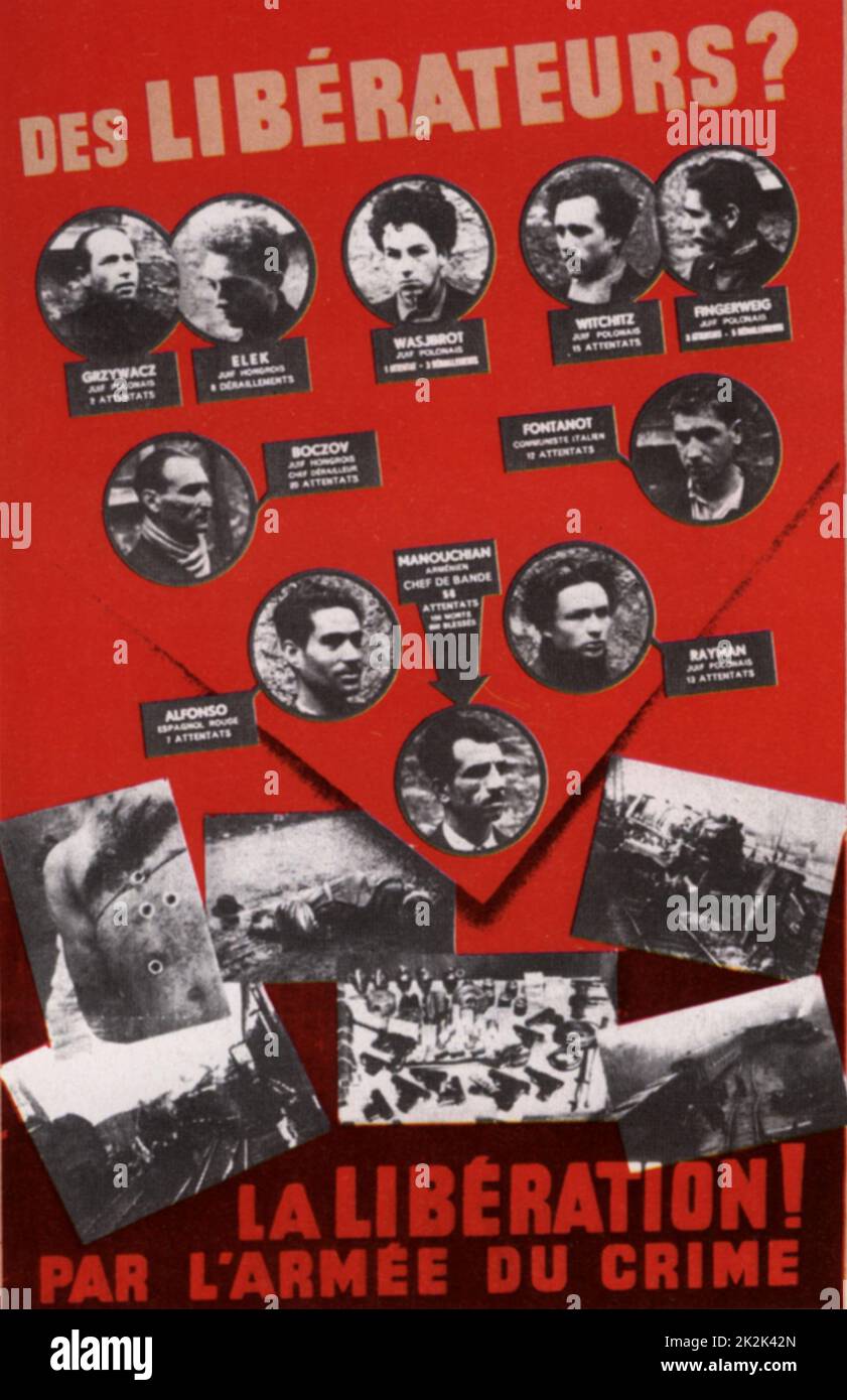 Résistance france affiche 1944 Banque de photographies et d’images à ...