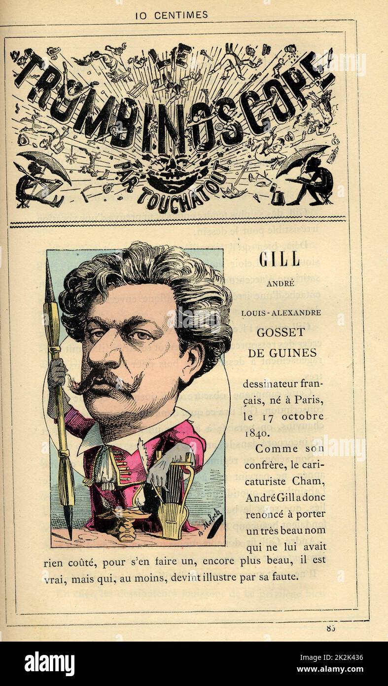 Caricature 19e france gill Banque de photographies et d’images à haute résolution - Alamy