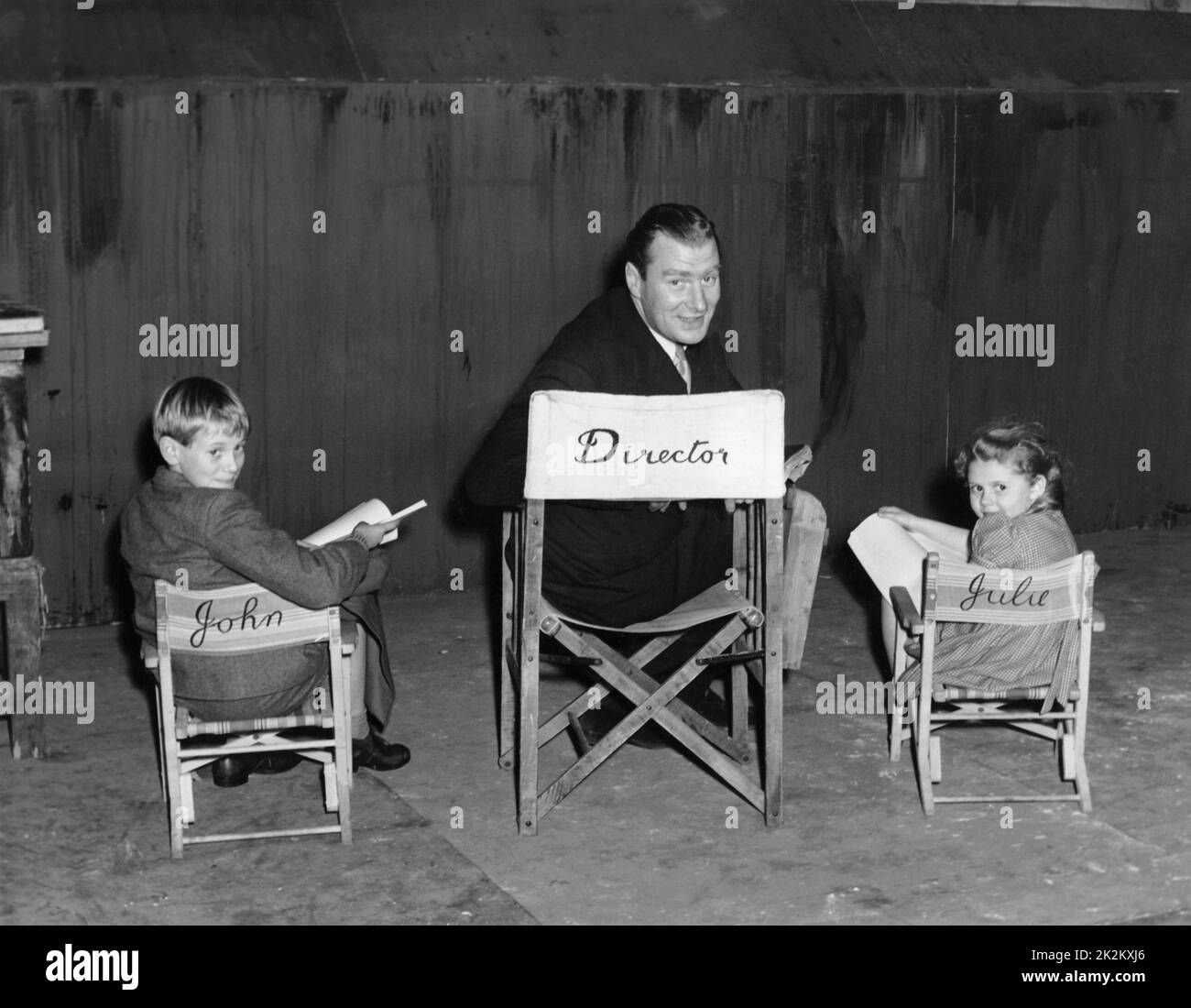 Acteurs et leurs enfants Banque d'images noir et blanc - Alamy
