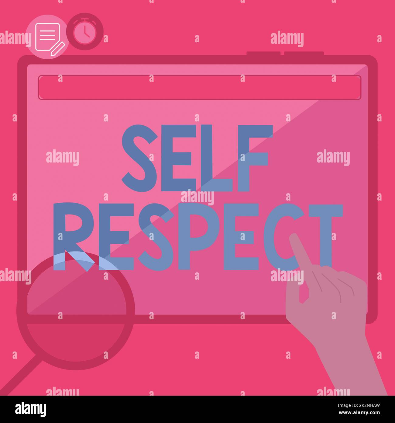 Affiche montrant le respect de soi. Vue d'ensemble de l'entreprise ...
