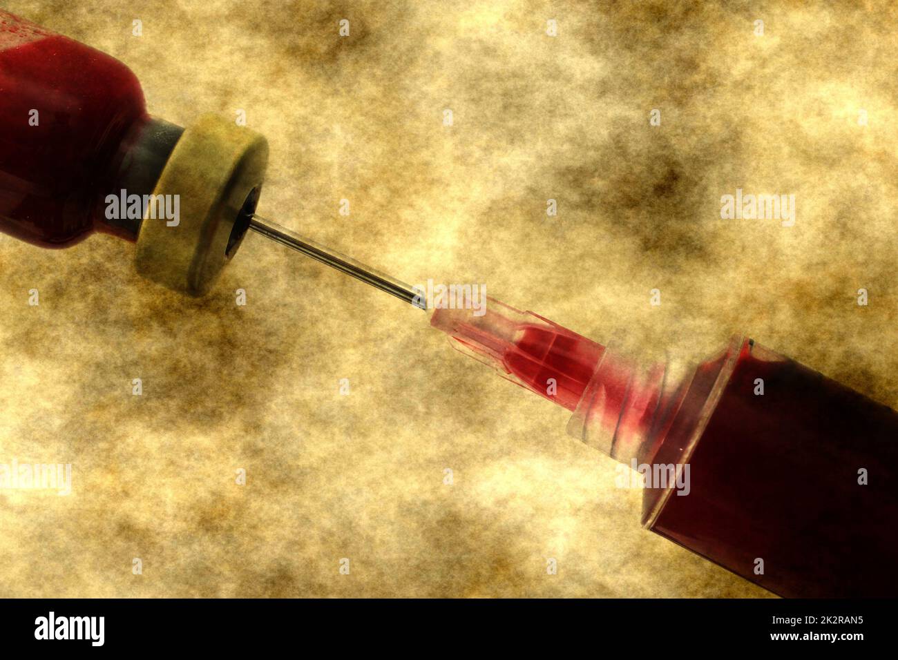 Flacon d'insuline avec seringue Banque de photographies et d’images à haute résolution - Alamy