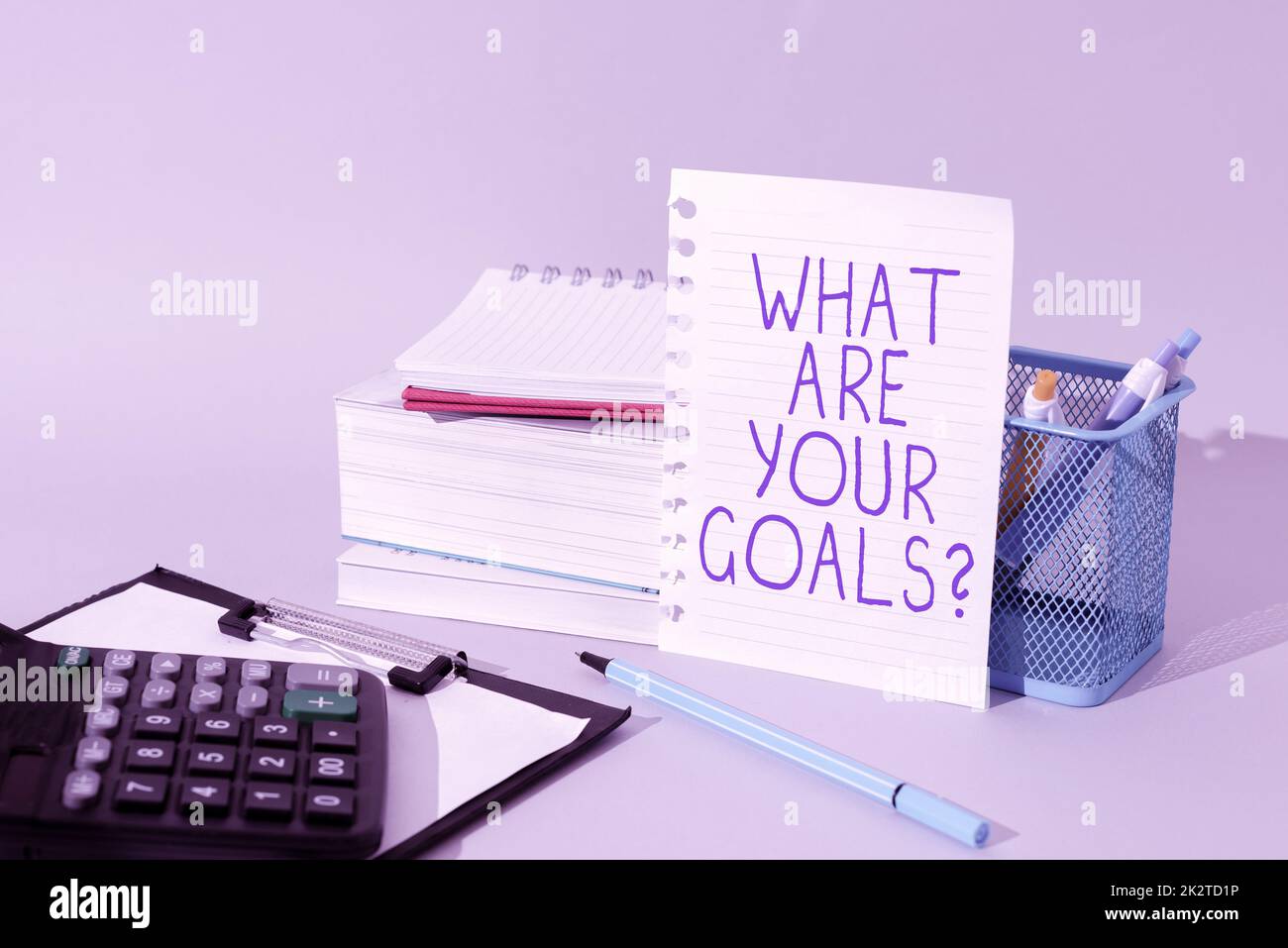 Inspiration montrant le signe que sont vos objectifs question. Concept ...