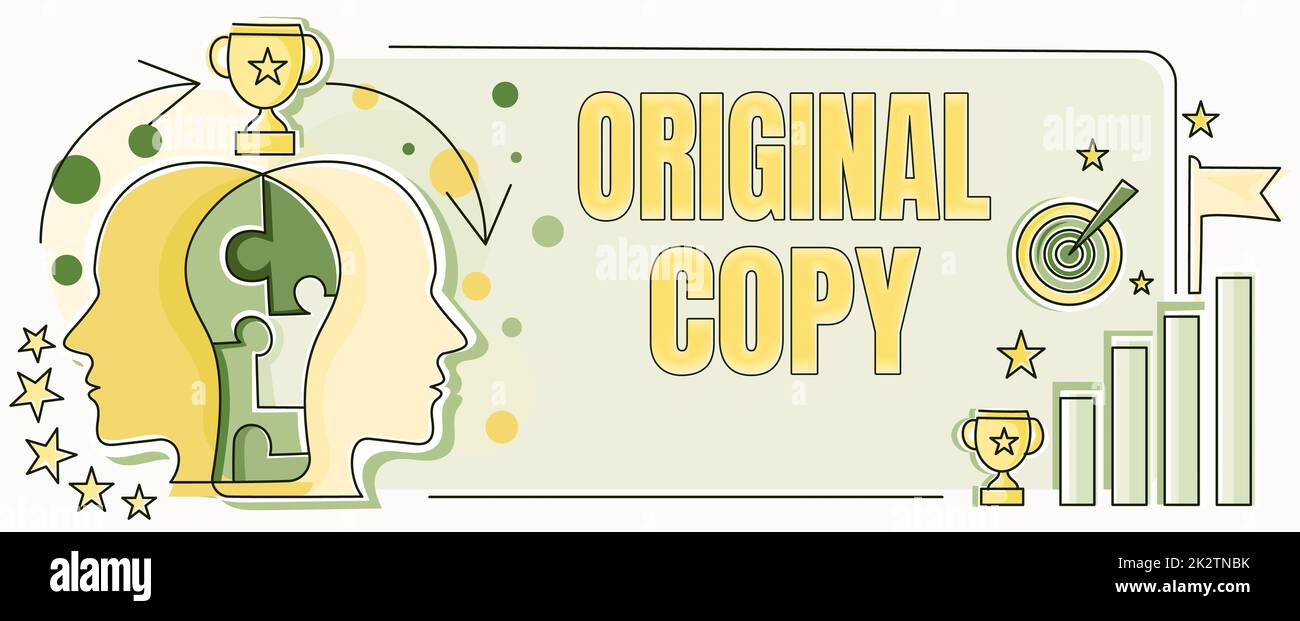 Texte montrant la copie originale de l'inspiration. Approche d'affaires ...
