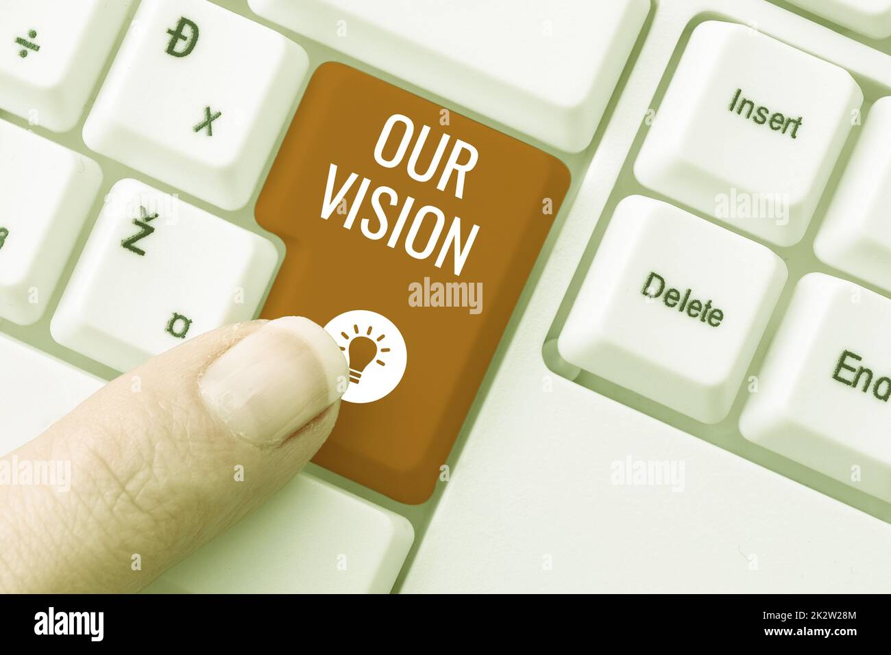 Affiche textuelle montrant notre vision. Concept signification Plan ...