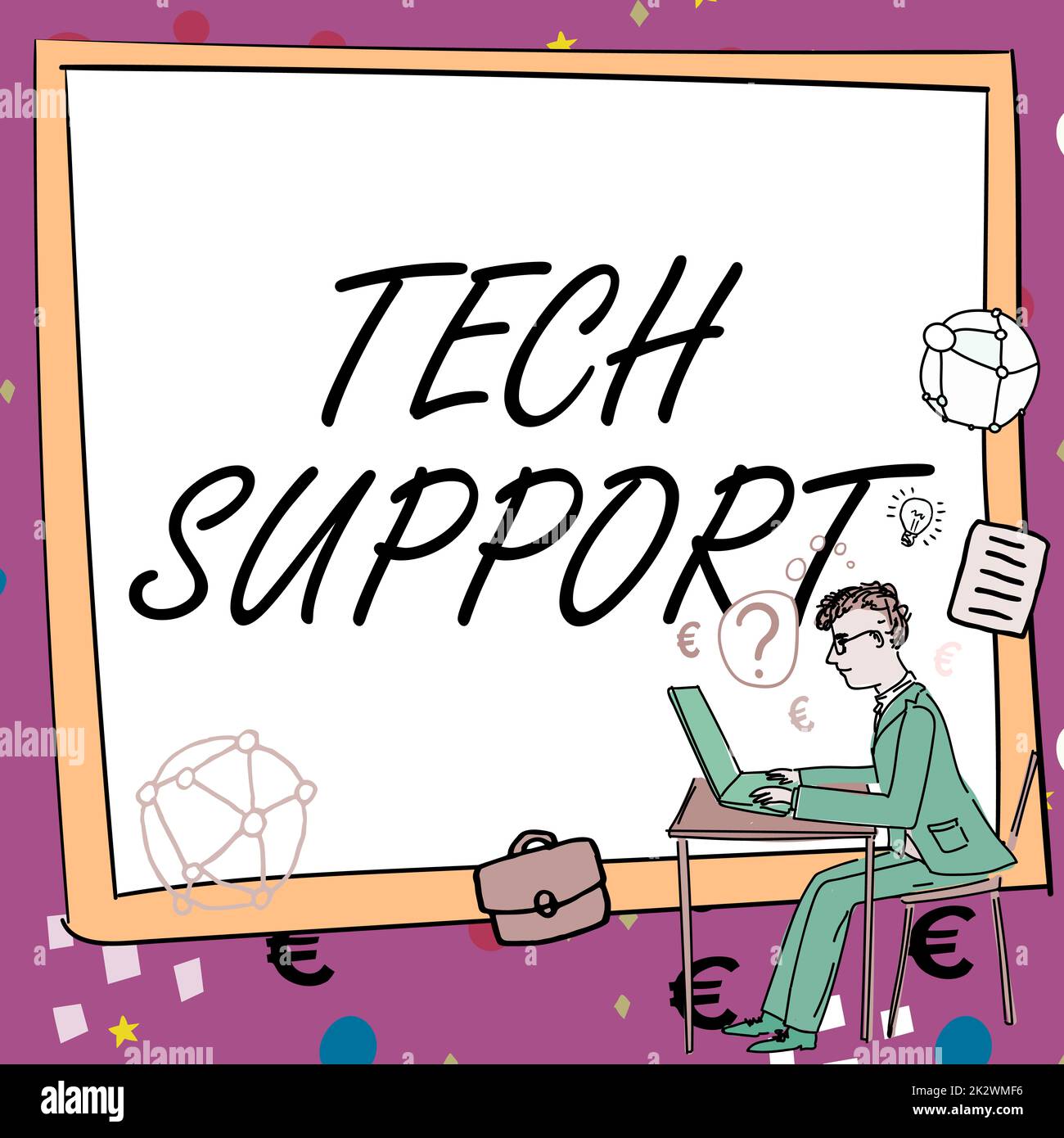 Légende conceptuelle support technique, mot pour aider les personnes ...