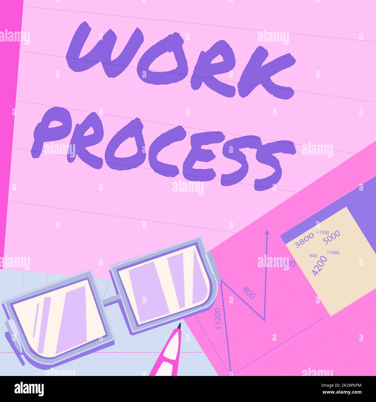 Processus de travail des affiches manuscrite. Mot écrit sur les ...