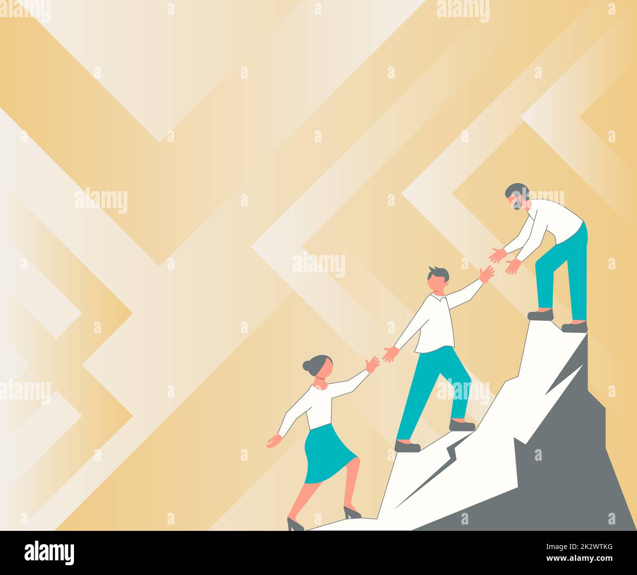 Tes collègues grimpent à la montagne pour réussir à présenter Teamwork ...