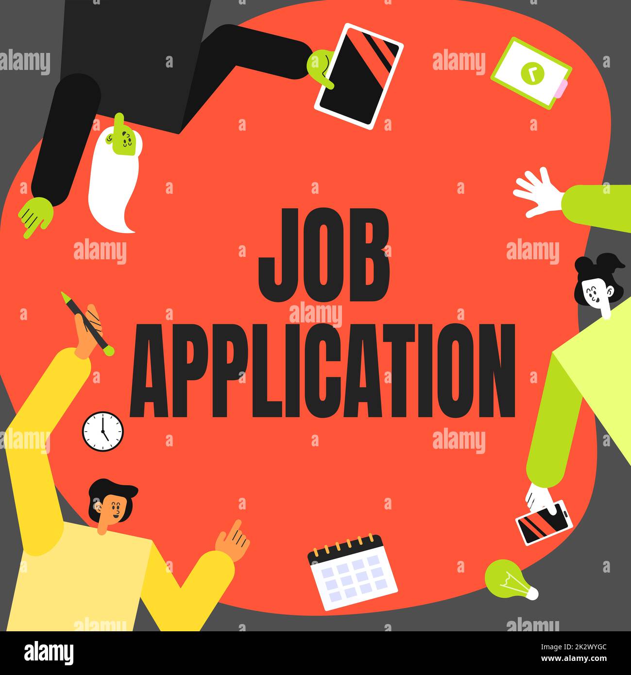 Inspiration montrant l'affiche candidature au poste. Word pour le document d'entreprise standard ...