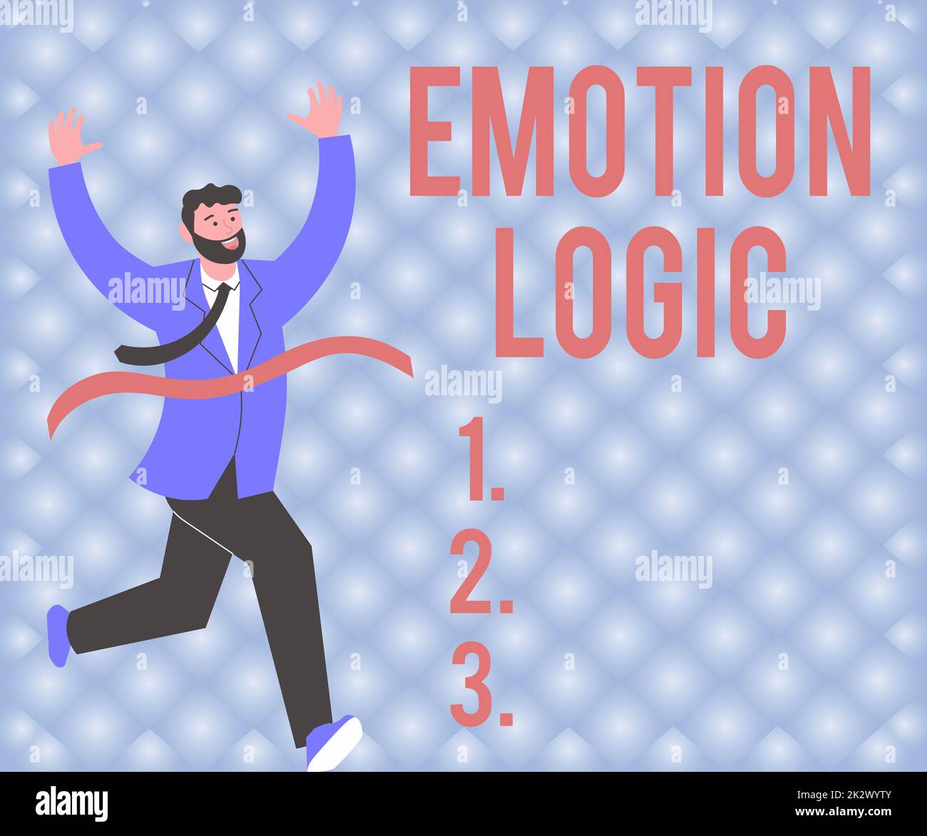 Affiche affichant la logique émotionnelle. Internet concept coeur ou ...