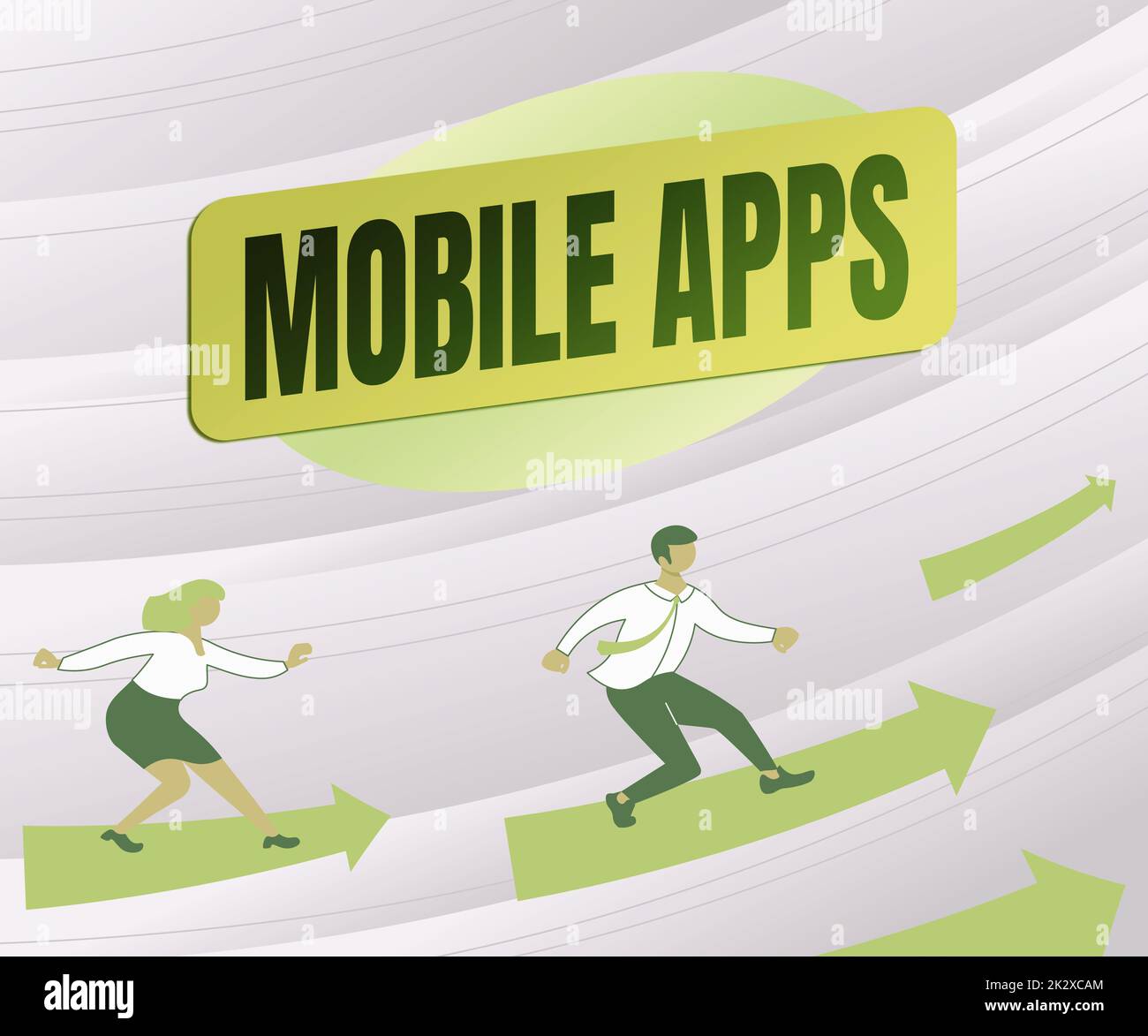 Affichage conceptuel des applications mobiles. Aperçu de l'entreprise ...