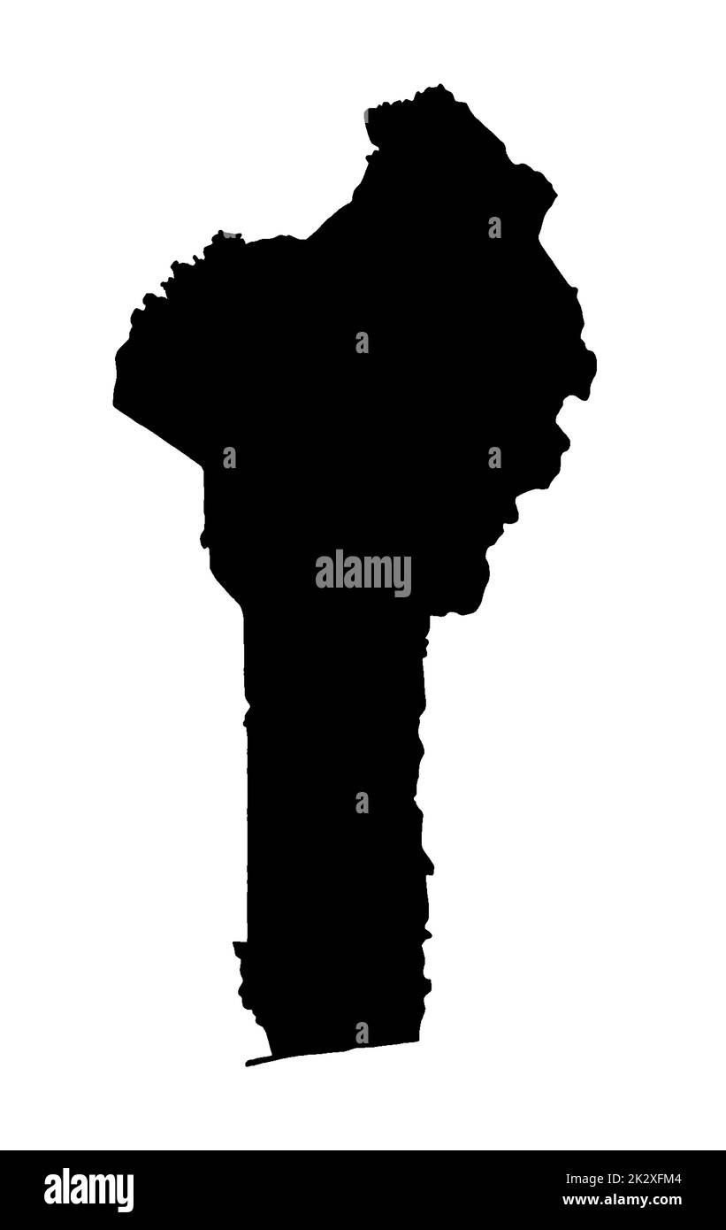 Map of benin Banque d'images noir et blanc - Alamy