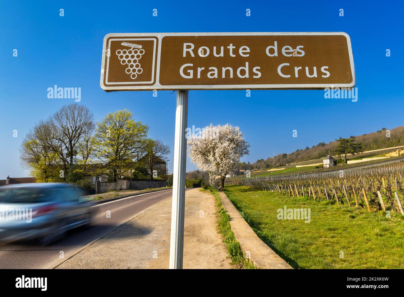 Route des grands crus bourgogne france Banque de photographies et d ...