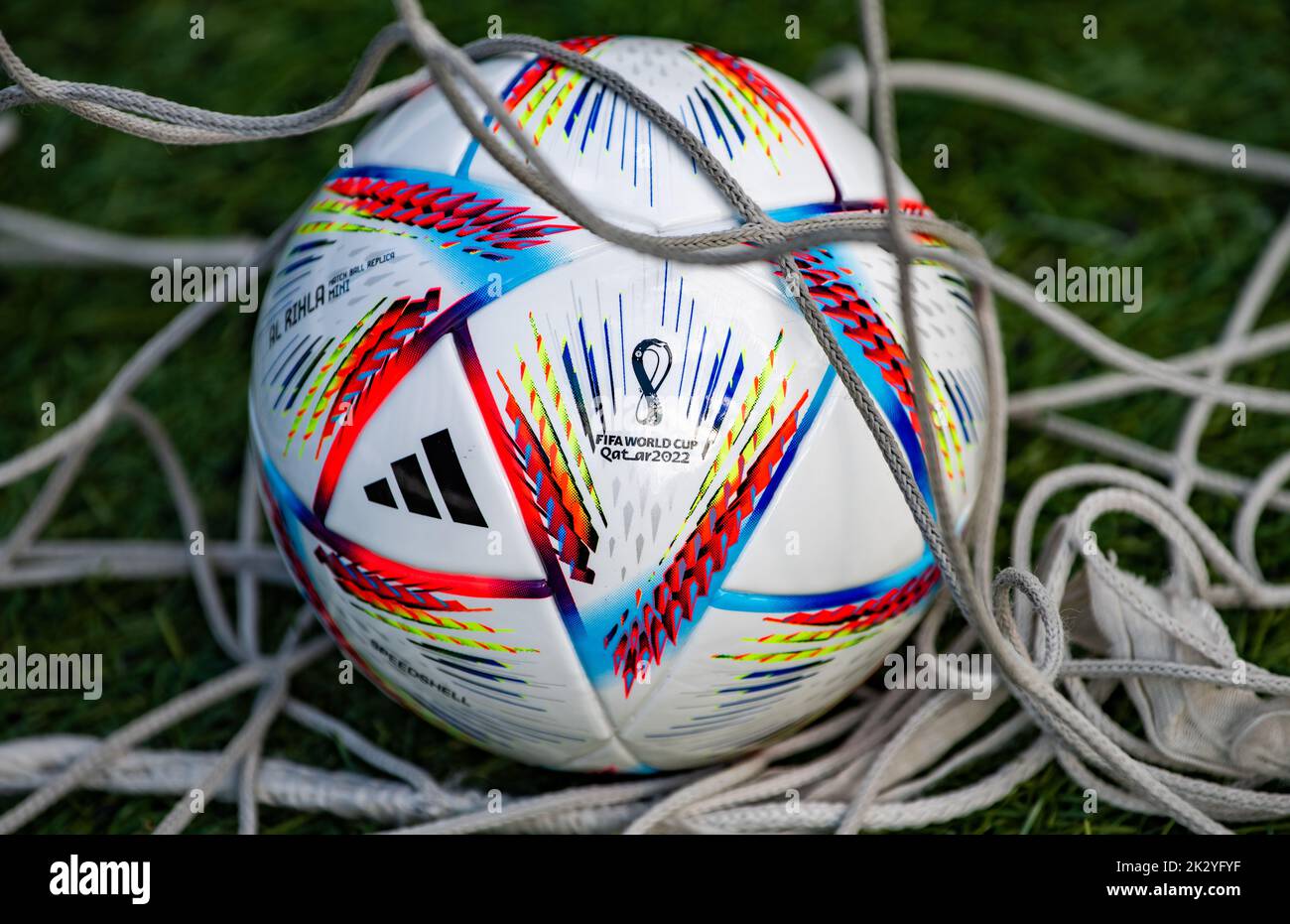 3 septembre 2022, Doha, Qatar. Le ballon officiel de la coupe du monde ...