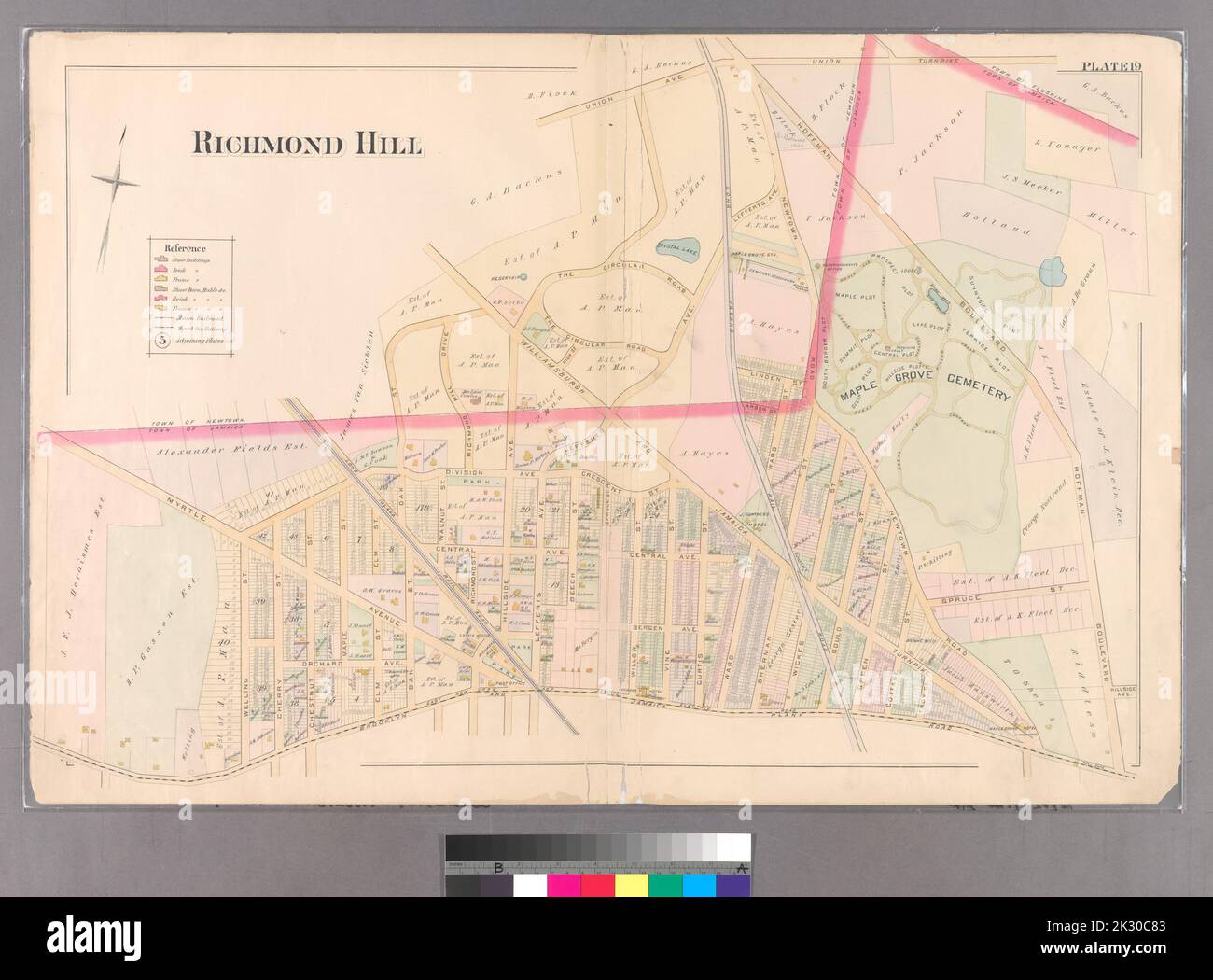 Cartographie, cartes. 1891. Lionel Pincus et Princess Firyal Map ...