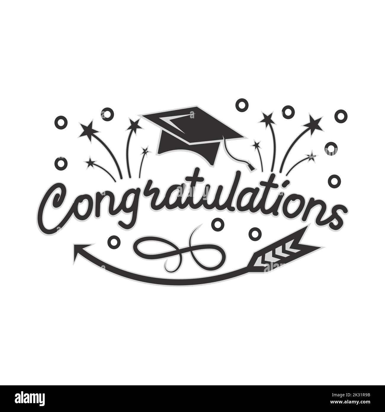 Graduation Félicitations texte, Typographie, Toga élément illustration ...