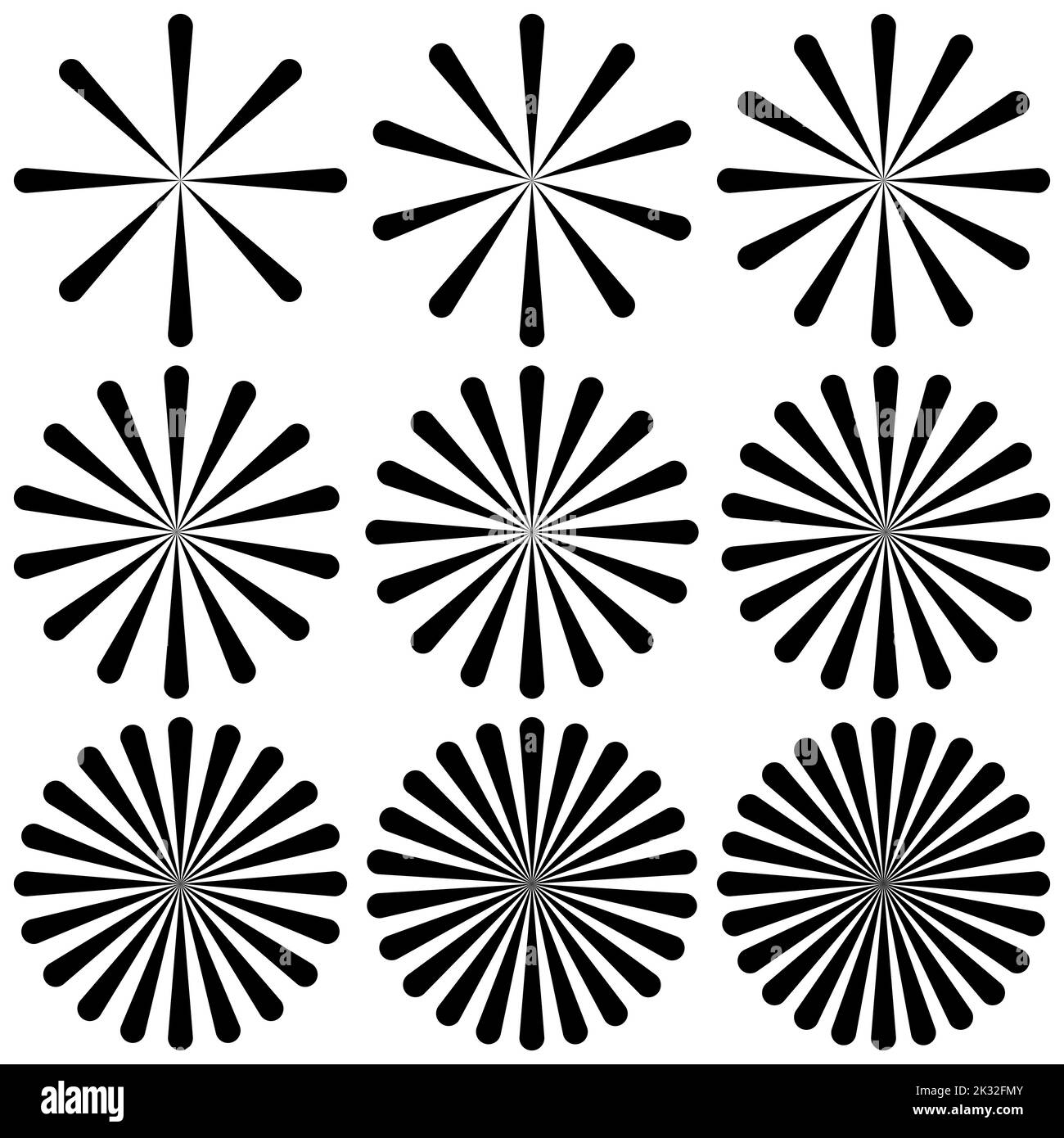 Zoom soleil Banque d'images vectorielles - Alamy