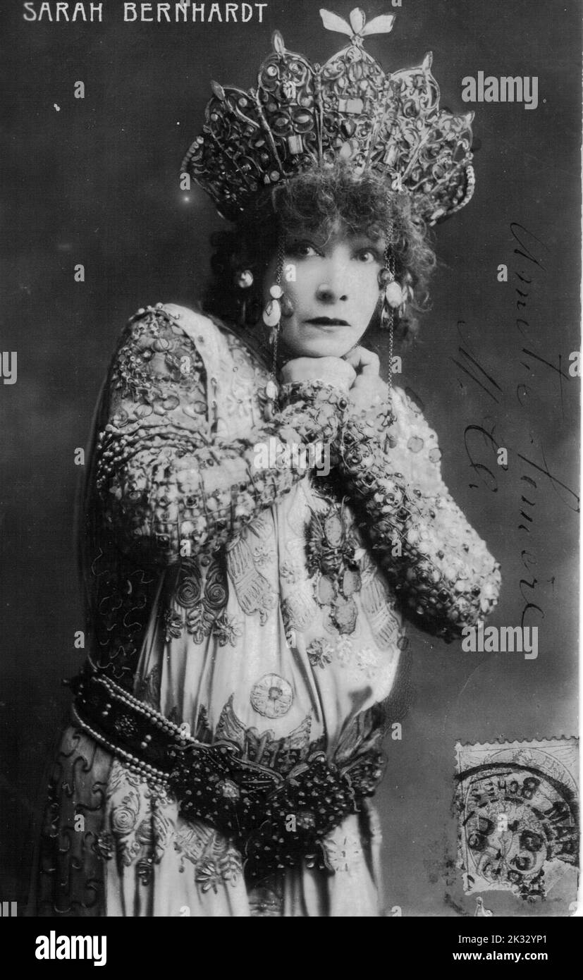 Actrice sarah bernhardt Banque d'images noir et blanc - Page 2 - Alamy