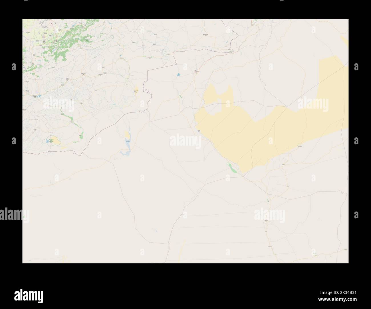 Bechar map Banque d'images vectorielles - Alamy