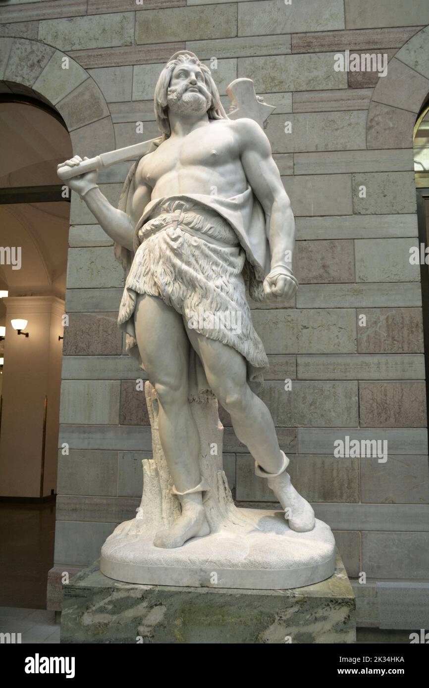 Stockholm, Suède, septembre 2022 : différentes statues exposées au ...