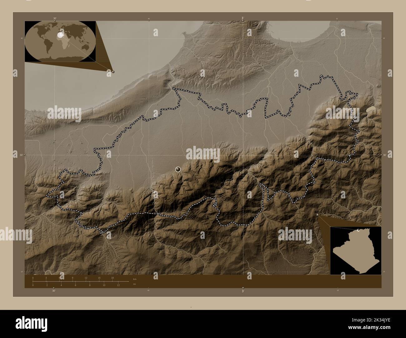 Blida map vector Banque de photographies et d’images à haute résolution ...