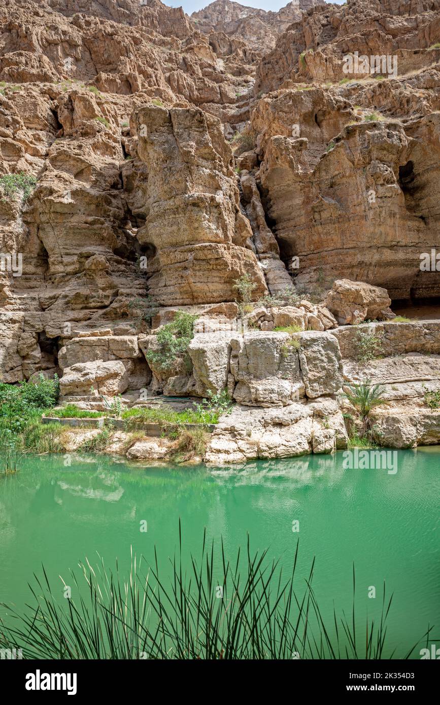 Oman wadi shab falaj irrigation Banque de photographies et d’images à ...