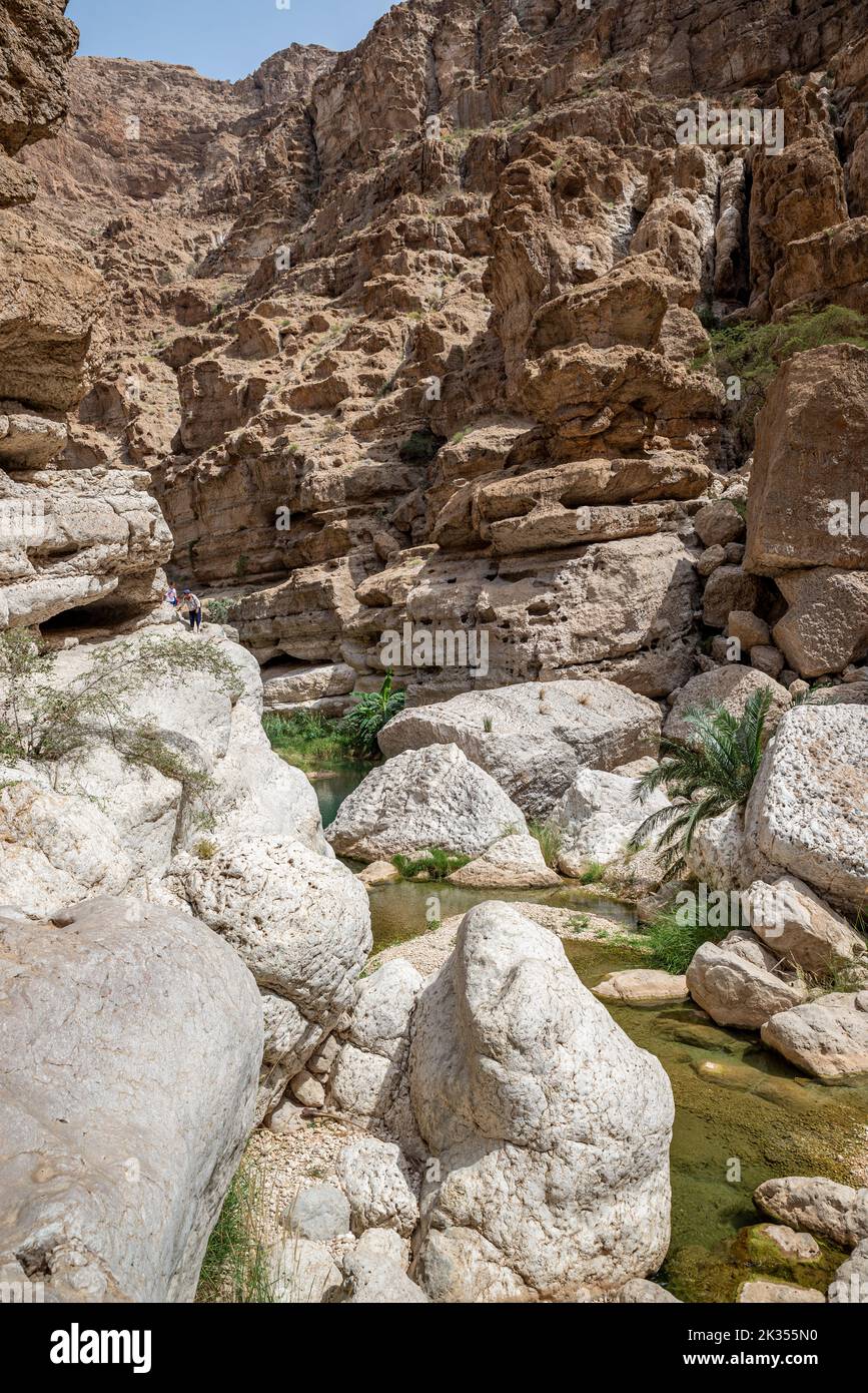 Oman wadi shab falaj irrigation Banque de photographies et d’images à ...