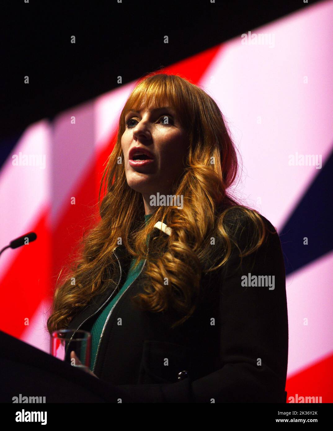 Angel Rayner, chef adjoint du Parti travailliste à leur conférence ...