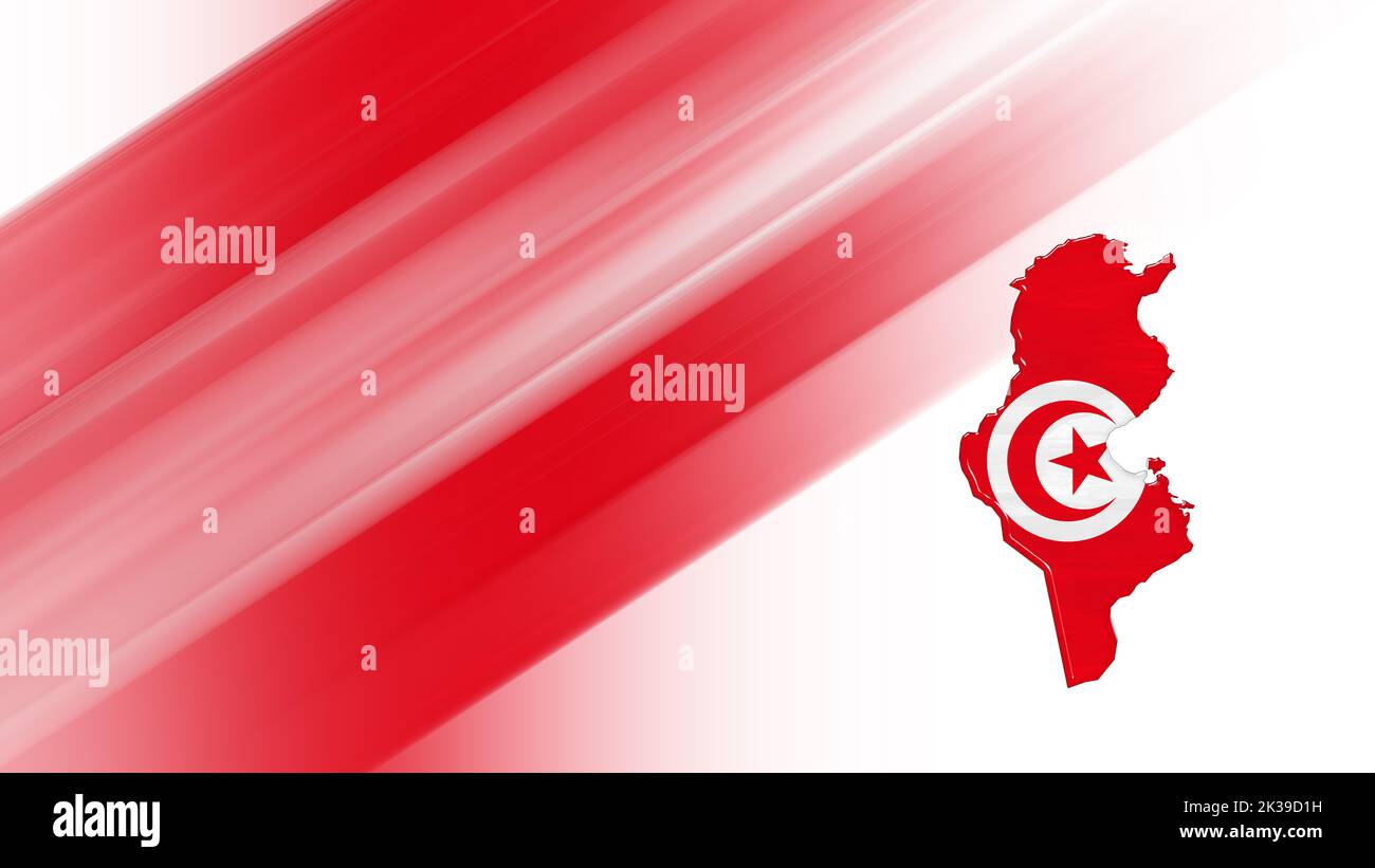 Carte du drapeau de la tunisie Banque de photographies et d’images à ...