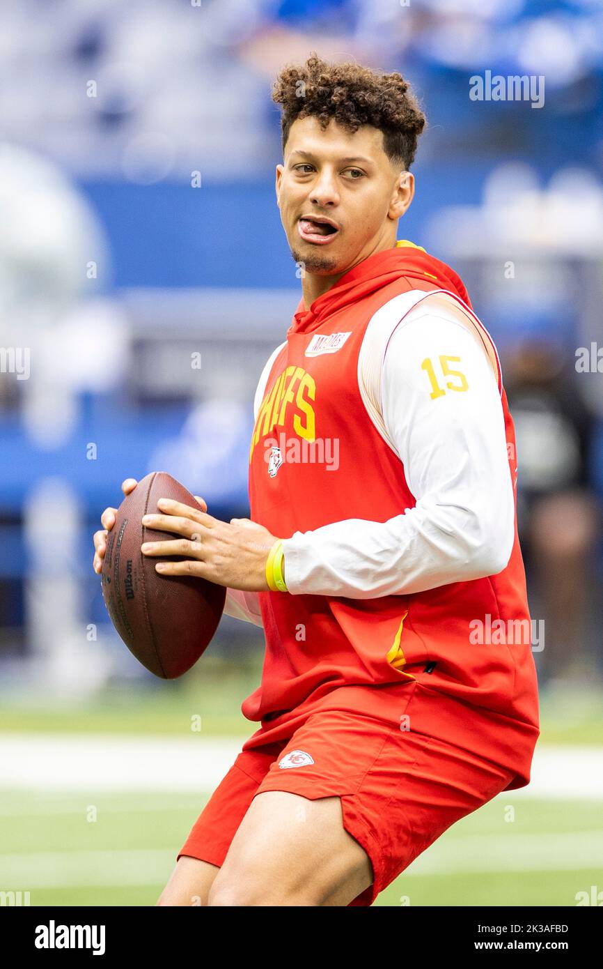 25 septembre 2022: Quartier des chefs de Kansas City Patrick Mahomes ...
