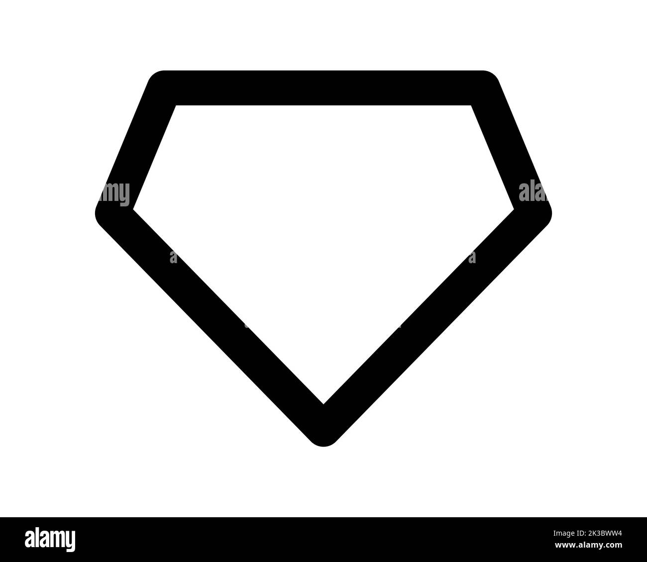 Icône Super man Shield. Bande dessinée super héros homme pentagone ...