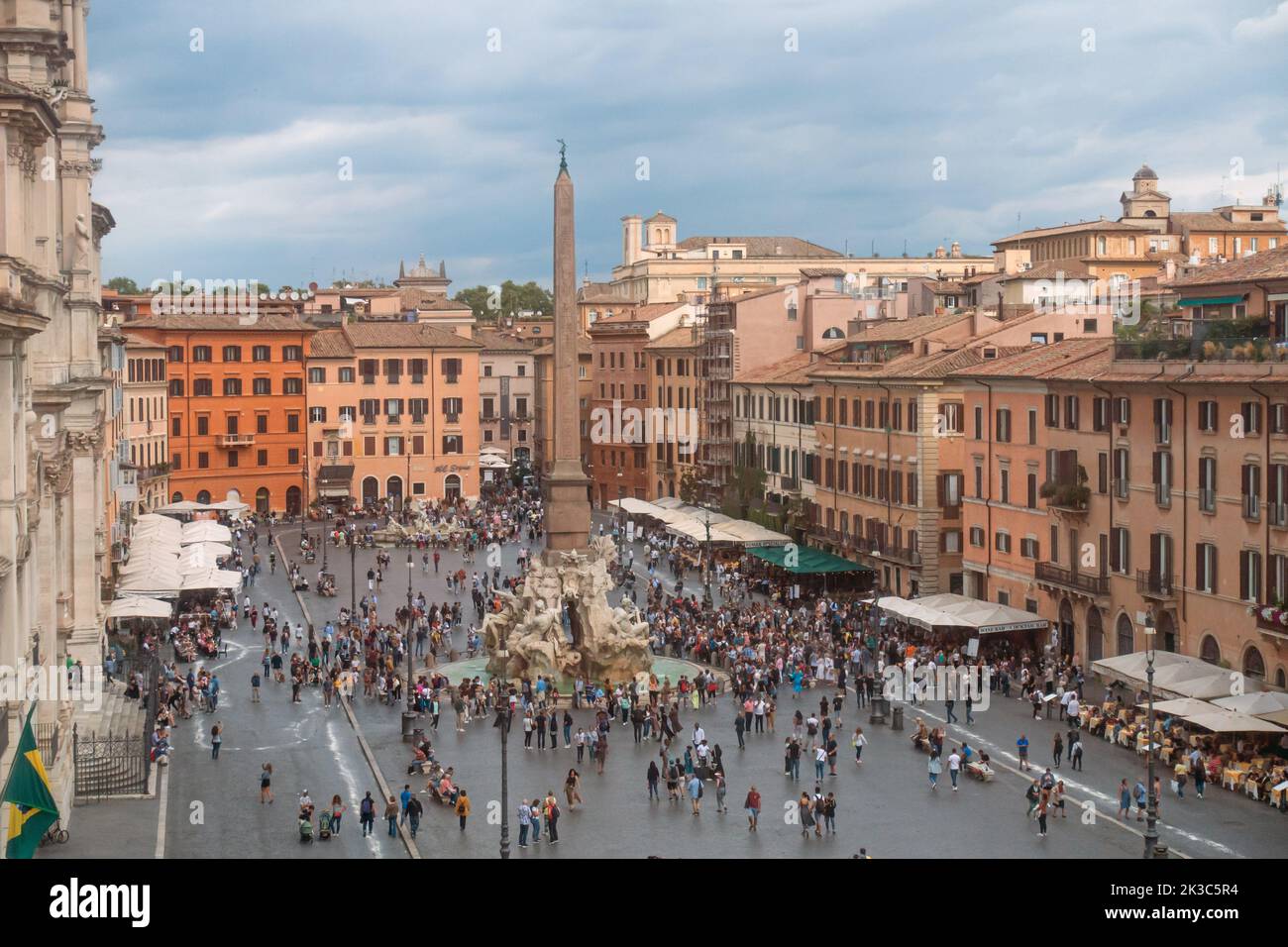 Rome piazza navona aerial Banque de photographies et d’images à haute ...