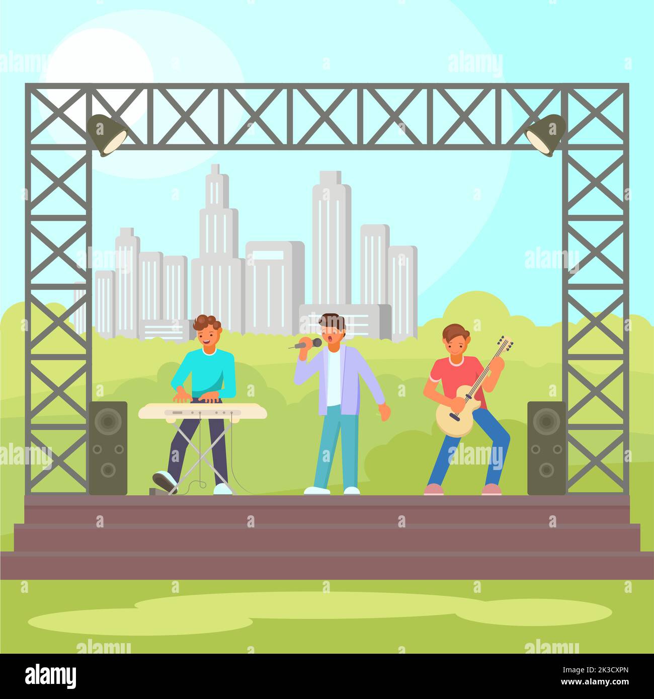 Open air concert Banque d'images vectorielles - Alamy