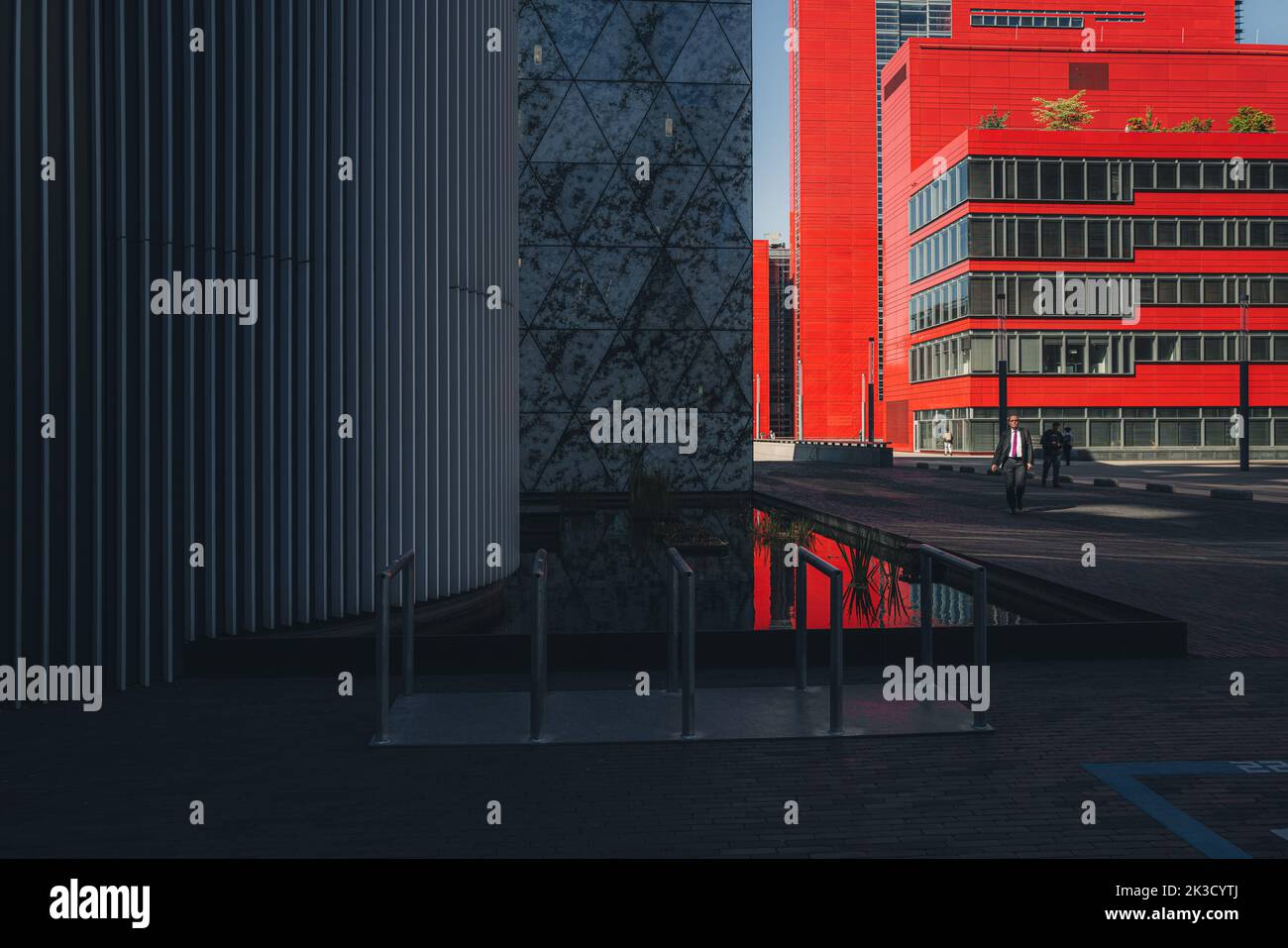 Esch Belval, Luxembourg-septembre 2022: la vie de rue dans le quartier moderne de Belval, au ...