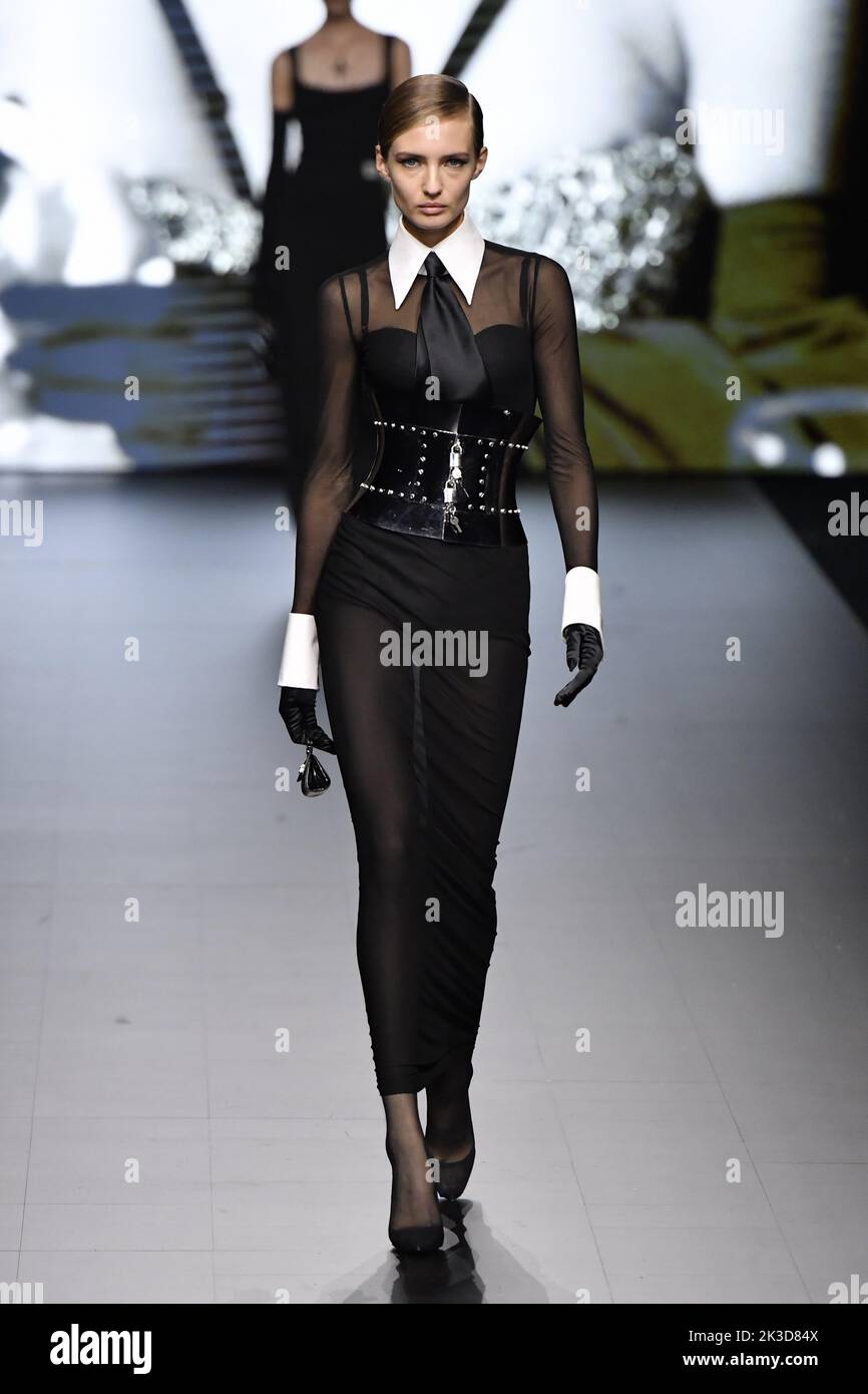 Détails sur la piste du spectacle de mode Dolce Gabbana lors du salon ...