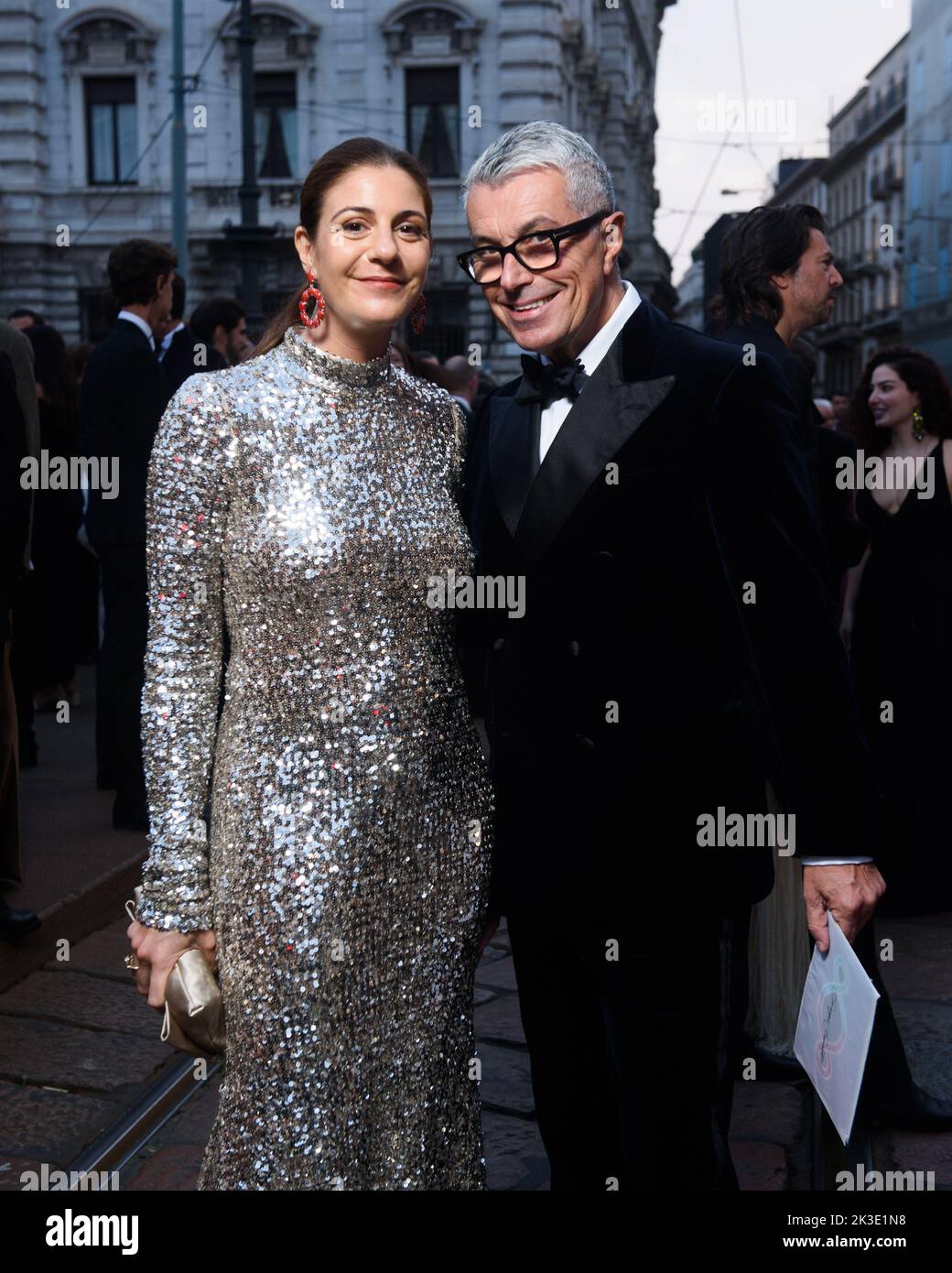 Maria Giulia Prezioso Maramotti , Giorgio Guidotti Milan Fashion week ...