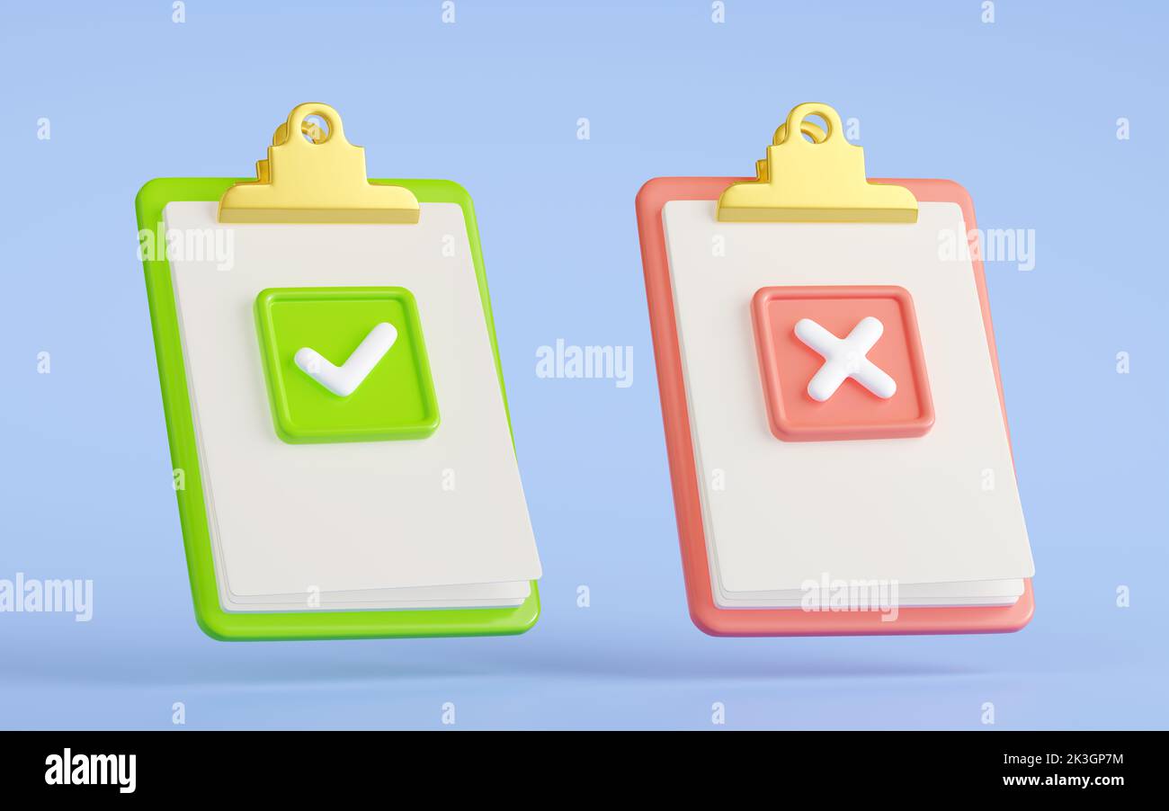 3d rendre les documents acceptés et refusés dans le presse-papiers ...