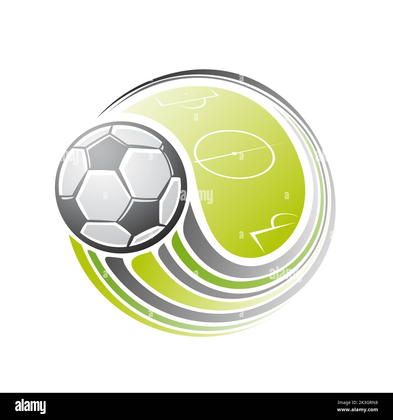 Logo Vector pour football Sport, emblème moderne isolé avec ...