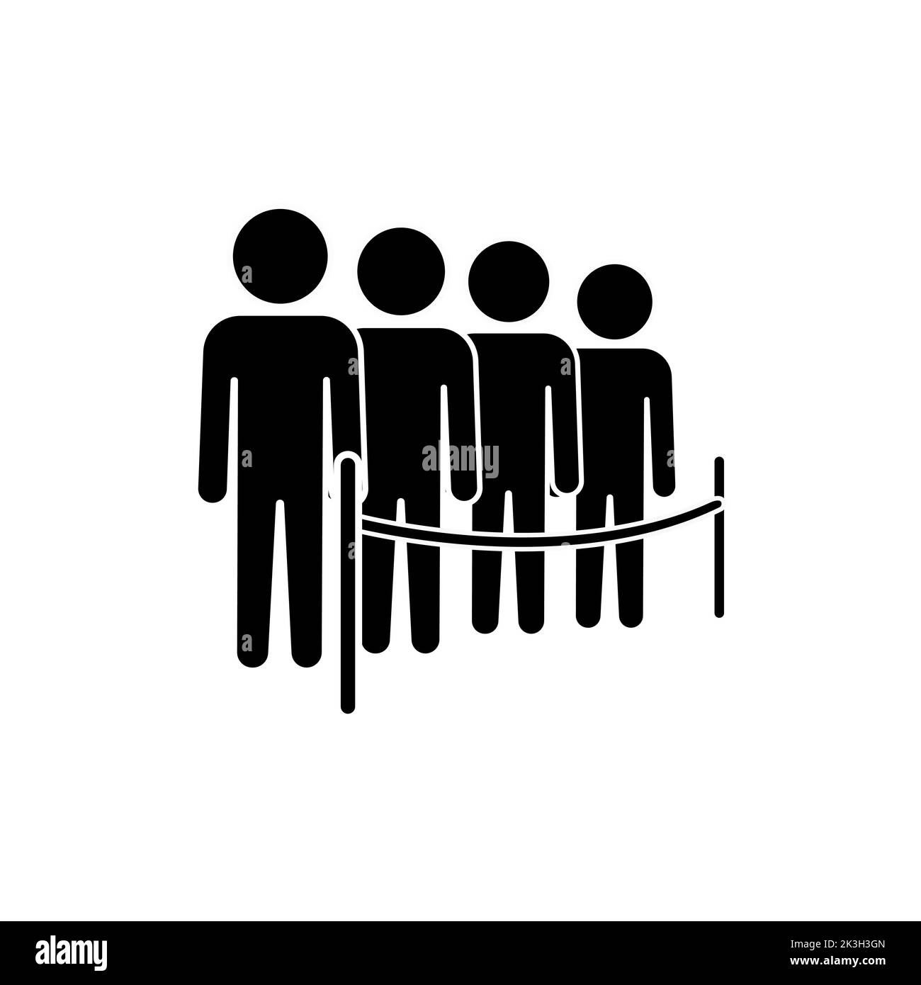 Aeroport file attente Banque d'images vectorielles - Alamy