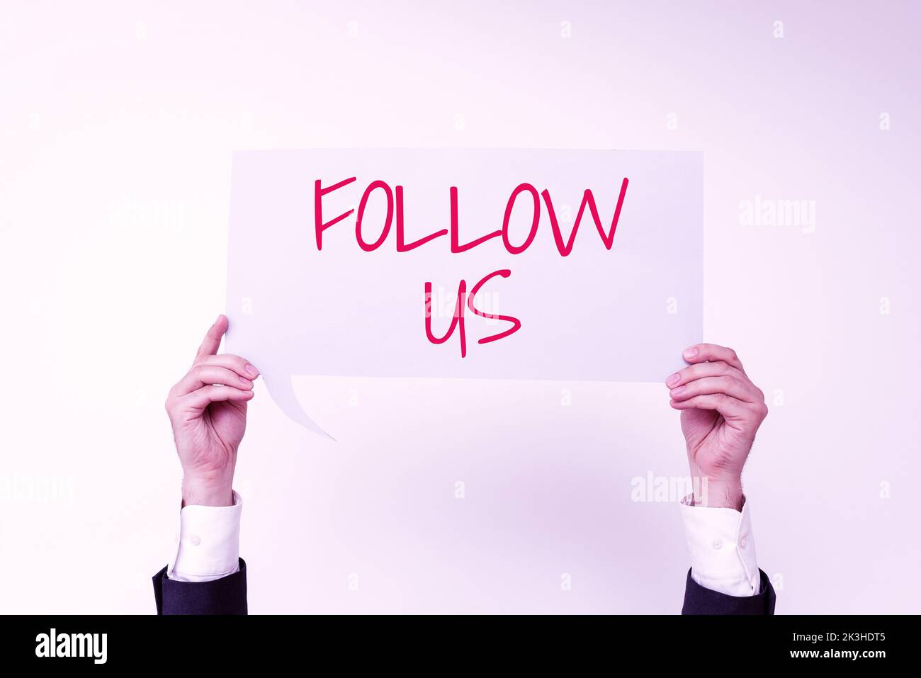 Inspiration montrant le signe Suivez-nous, photo conceptuelle pour ...