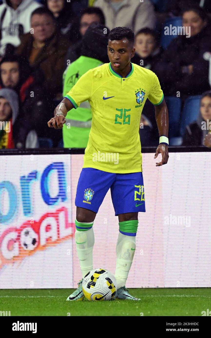 LE HAVRE - Rodrigo du Brésil pendant le match international amical ...