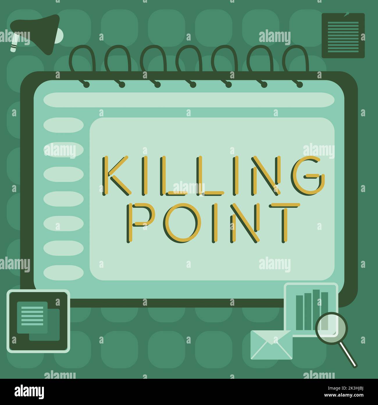 Symbole de texte indiquant le point mort. Business concept phase End ...