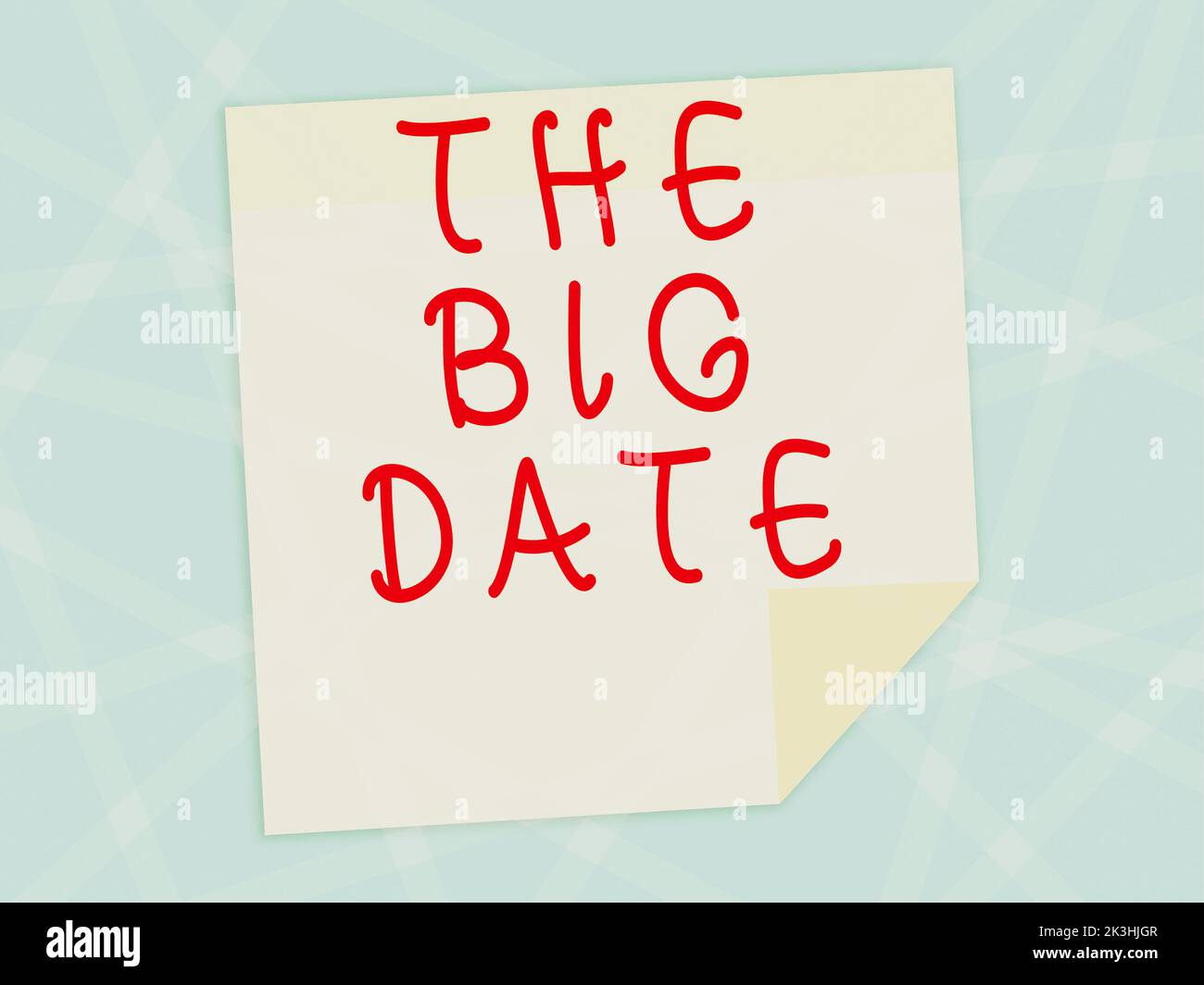 Inspiration montrant le signe de la grande date. Idée d'affaires jour ...