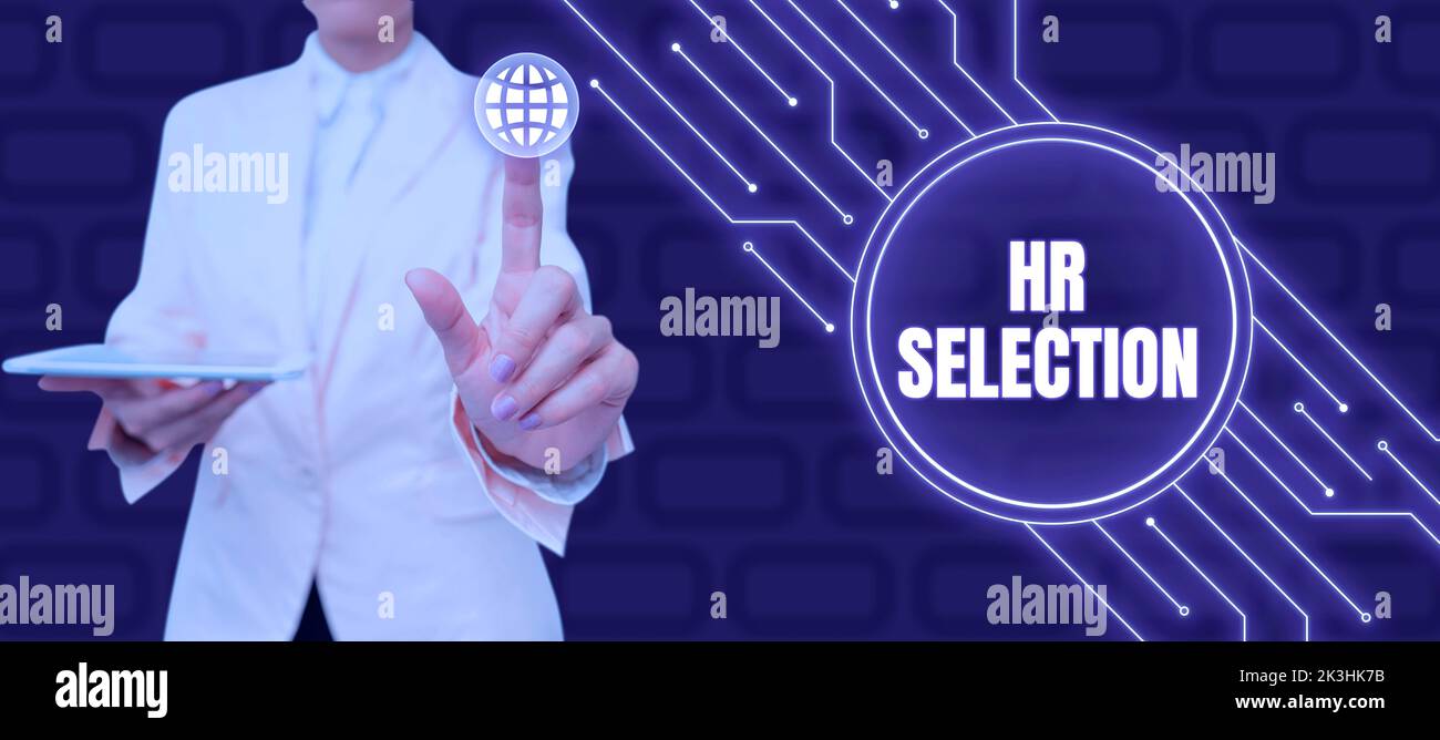 Légende conceptuelle sélection des RH. Processus d'idée d'entreprise et ...