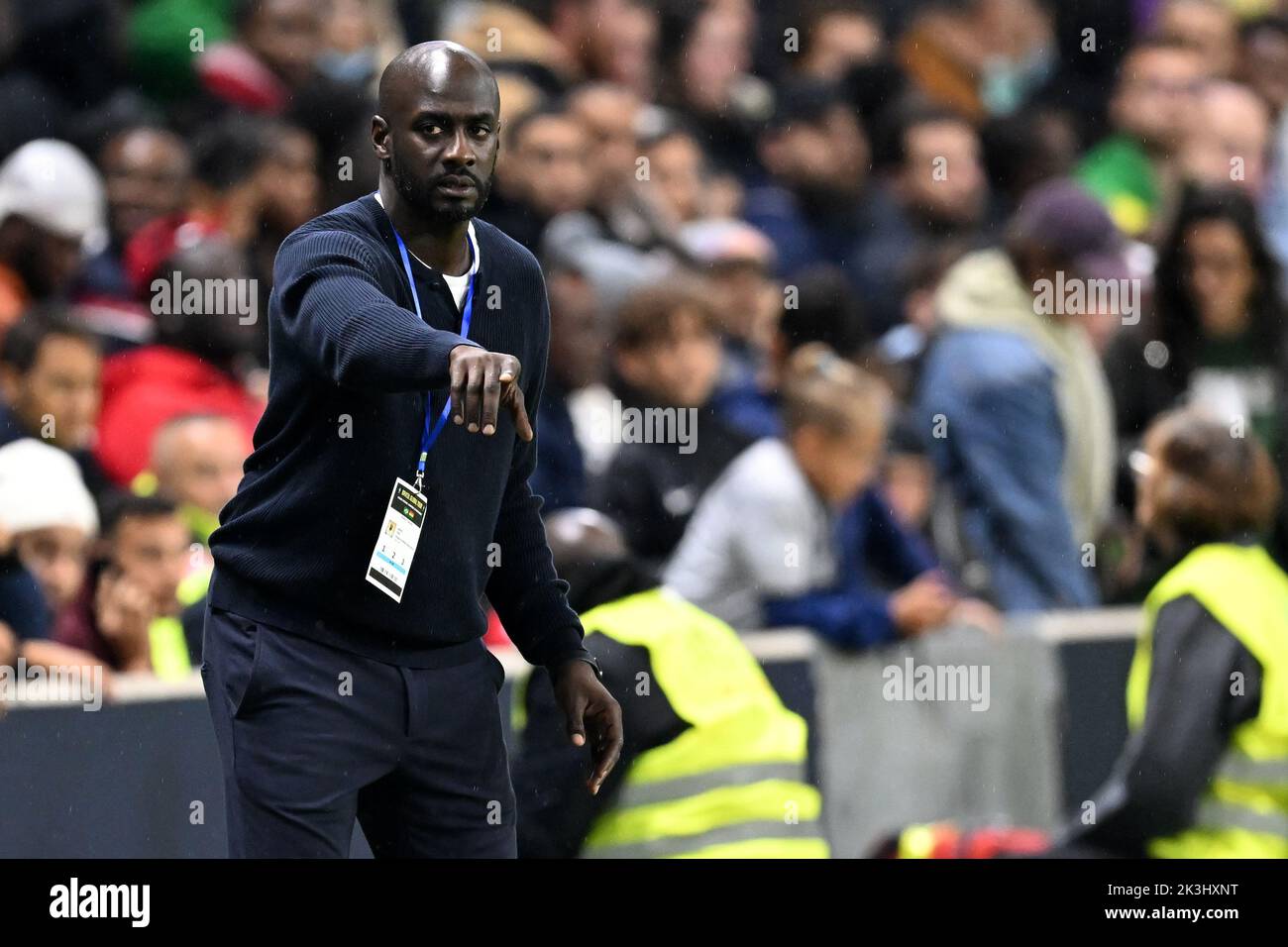 LE HAVRE - entraîneur ghanéen Otto Addo pendant le match international ...