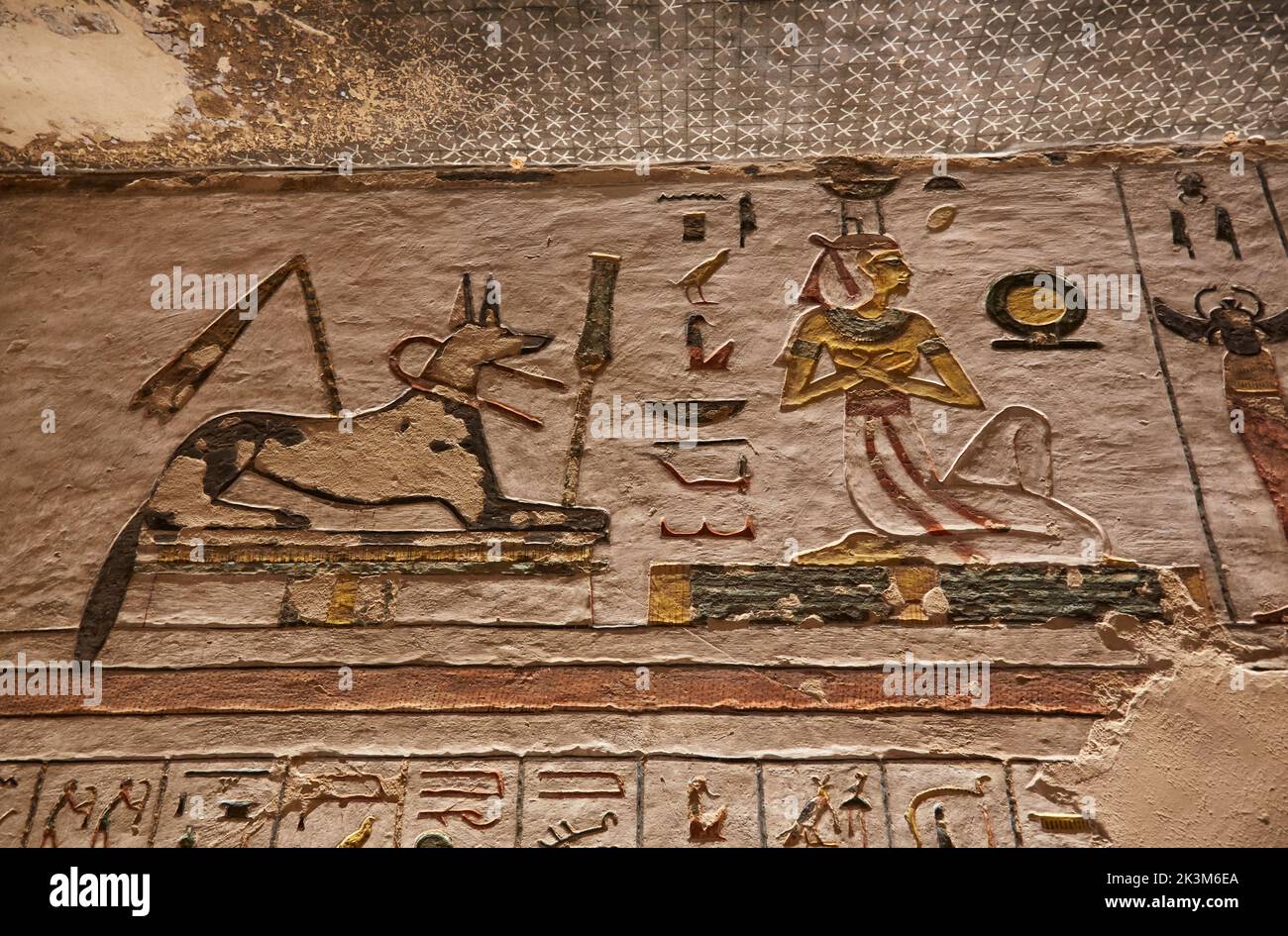 La tombe de Ramsès III dans la vallée des Rois. Photo de haute qualité ...