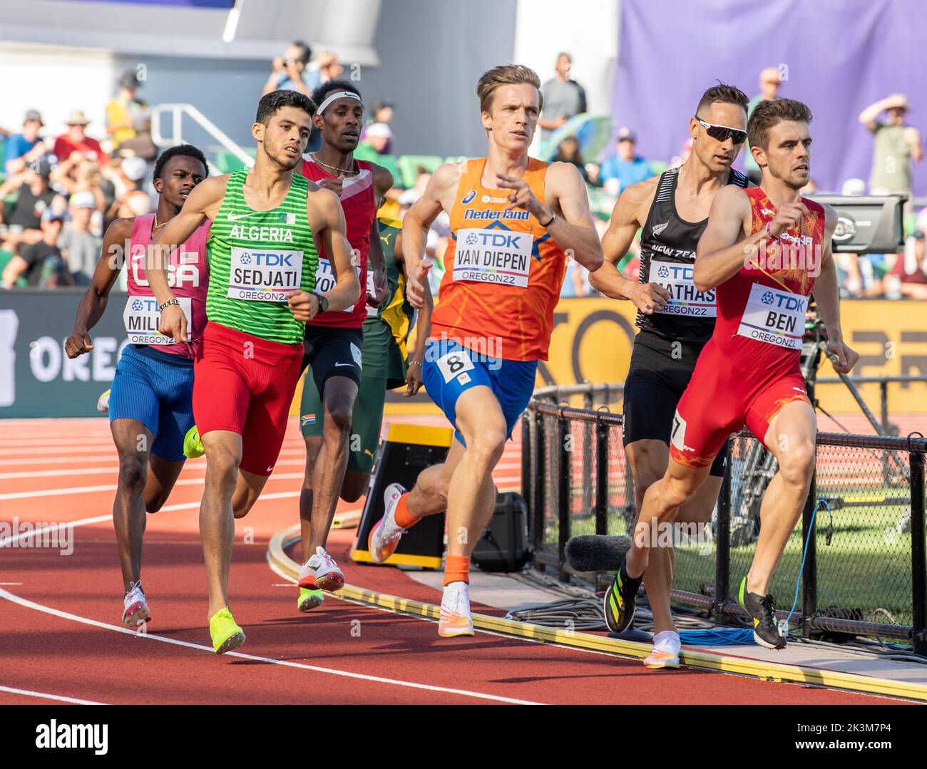 Djamel Sedjati, Tony Van Diepen et Adrián Ben participant aux épreuves ...